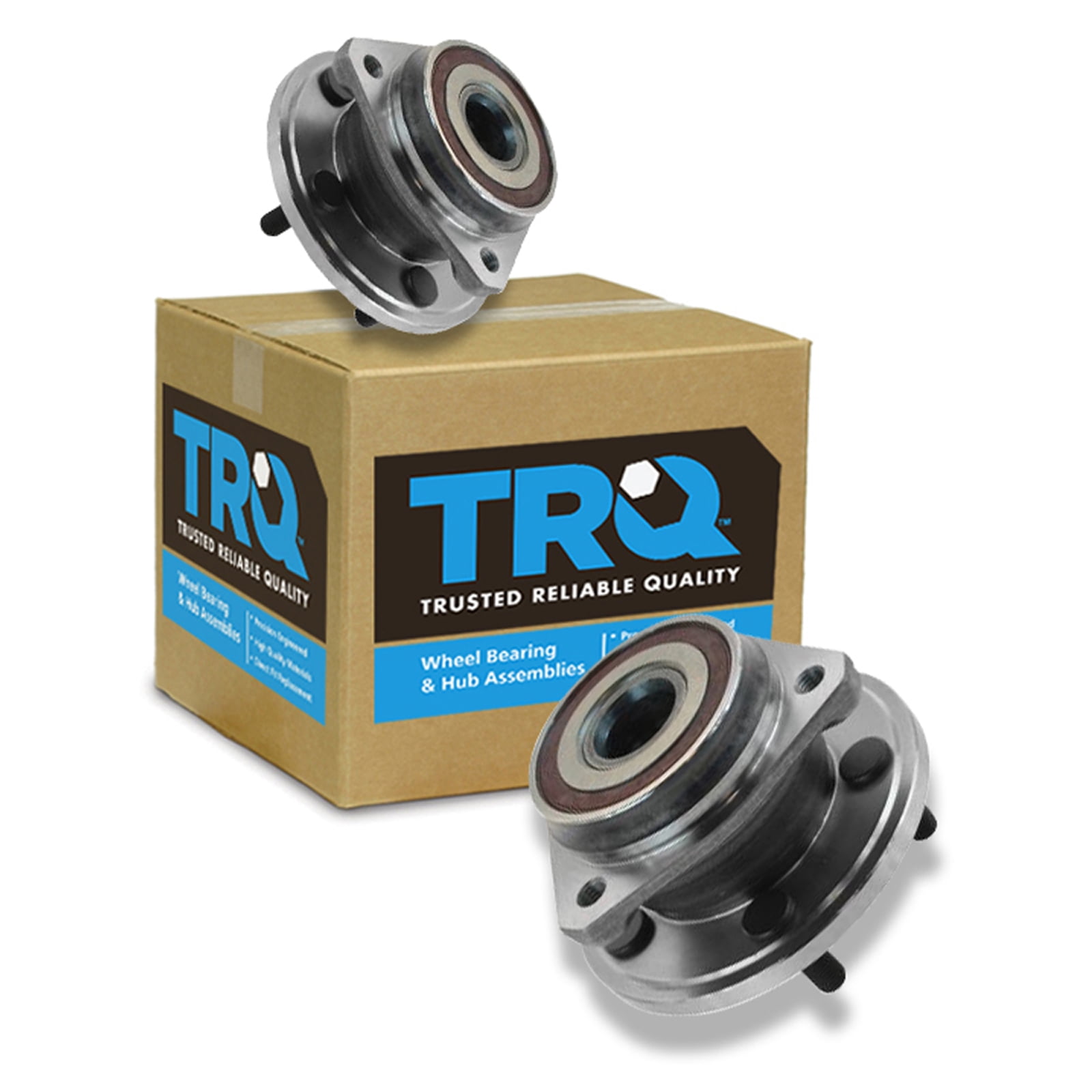 TRQ Front Wheel Hub & Bearing Pair Set for Grand Cherokee Wrangler 4WD ...