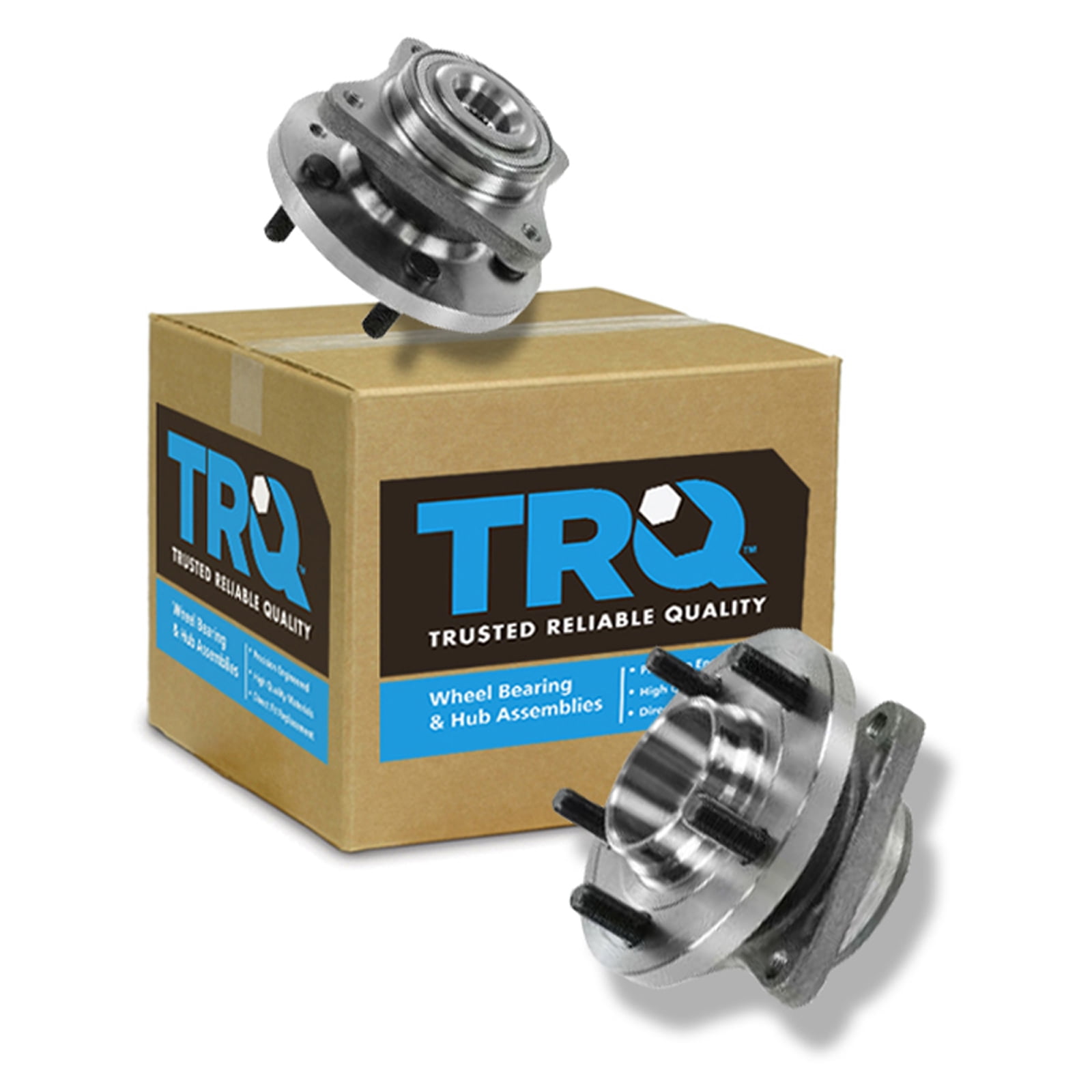 TRQ Front Wheel Hub & Bearing Pair Set for Land Rover LR3 LR4 Range ...
