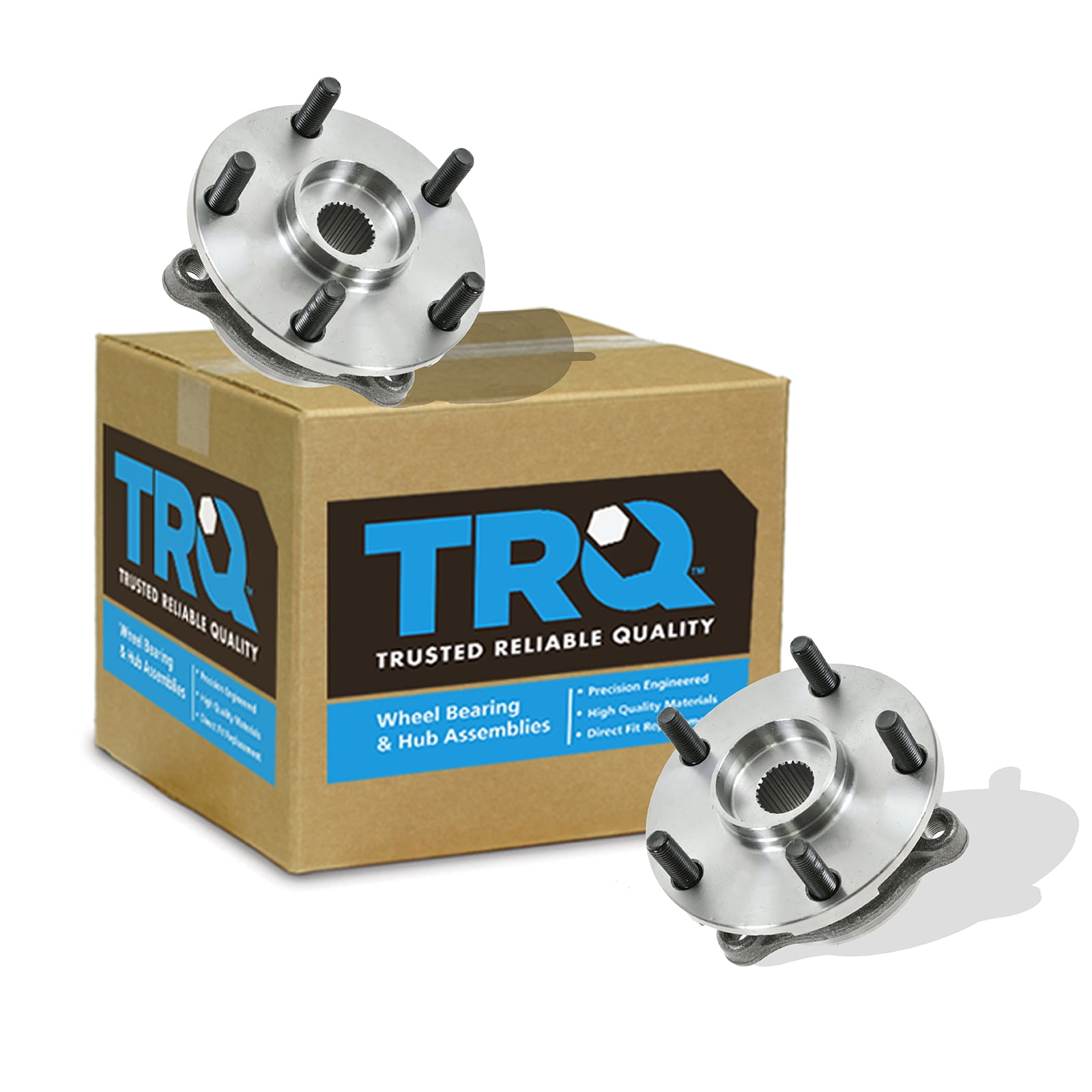 TRQ Front Wheel Hub & Bearing w/ ABS Left & Right Pair Set of 2 for ...