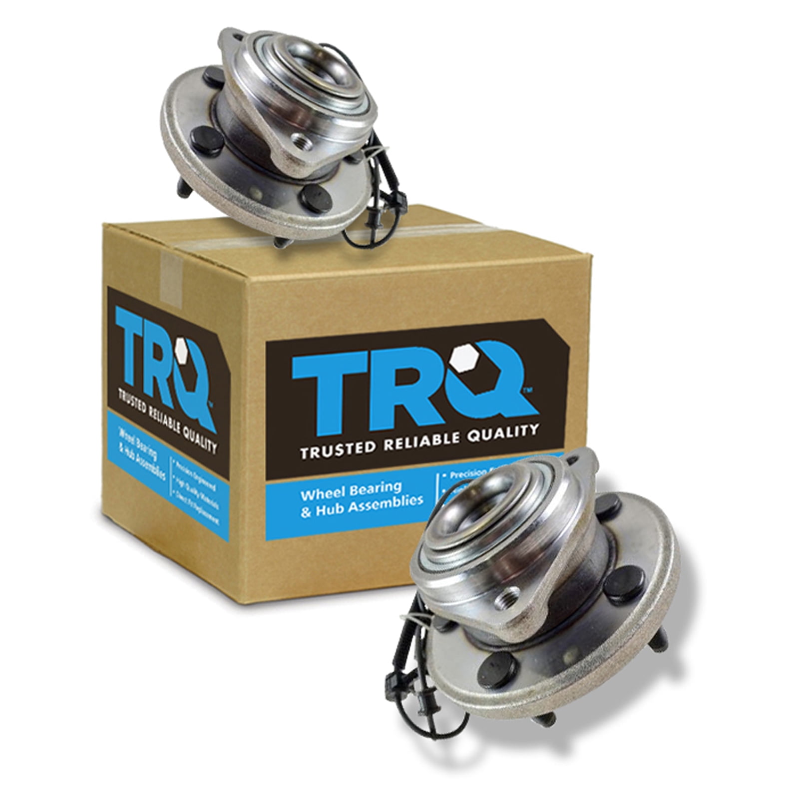 TRQ Front Wheel Hubs & Bearings Pair Set of 2 for Jeep Grand Cherokee ...