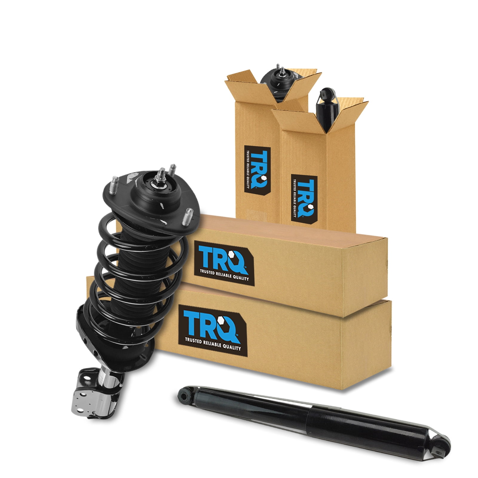 TRQ Front and Rear Complete Strut Assembly & Shock Absorber Kit ...