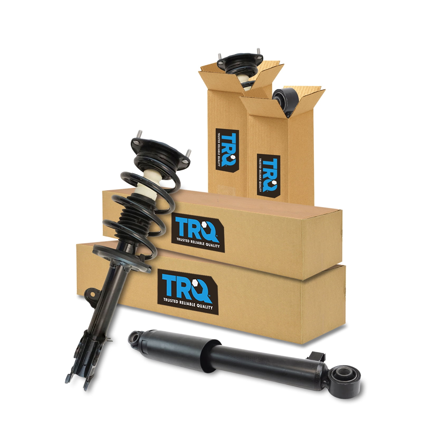 TRQ Front and Rear Complete Strut Assembly & Shock Absorber Kit ...