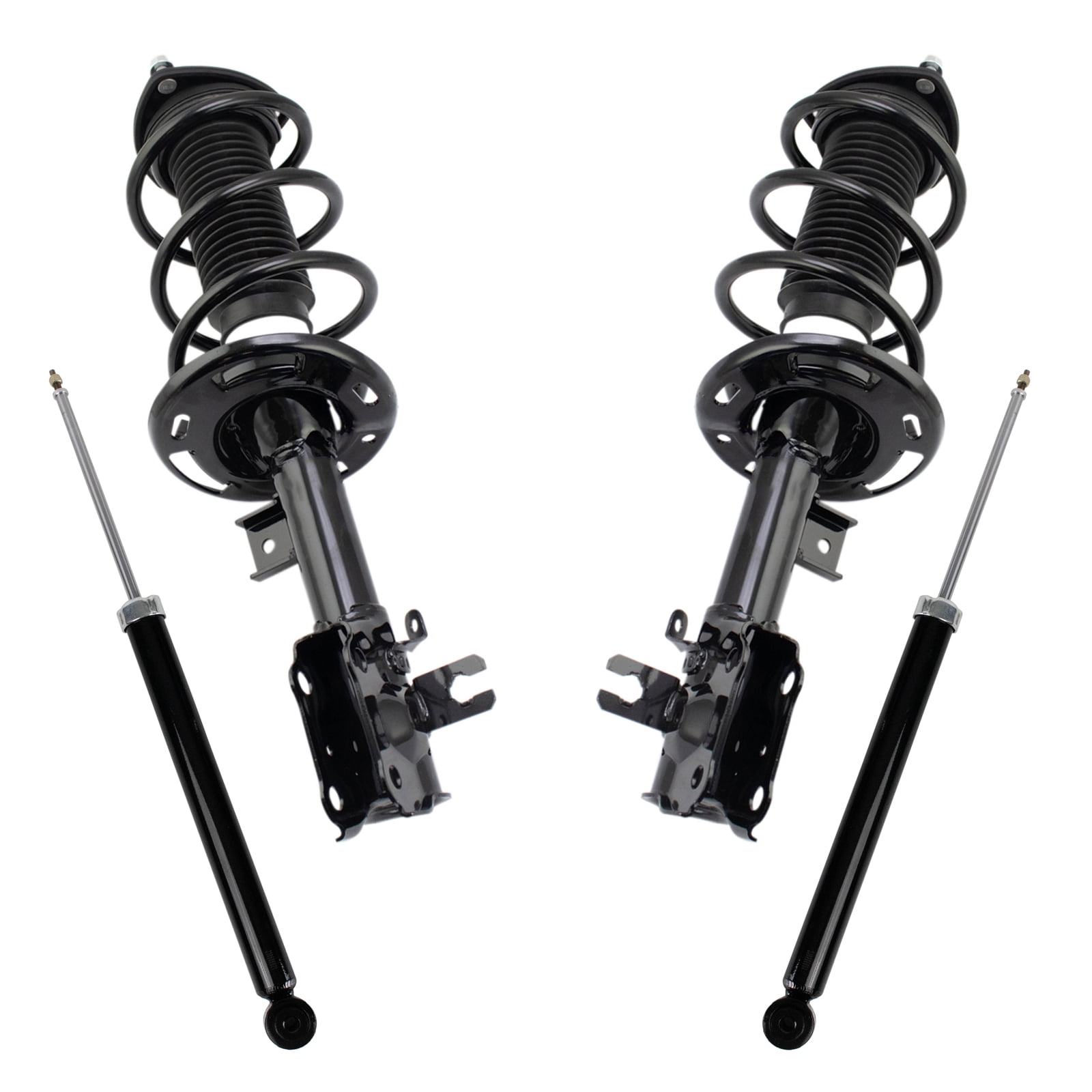 TRQ Front and Rear Complete Strut Assembly & Shock Absorber Kit ...