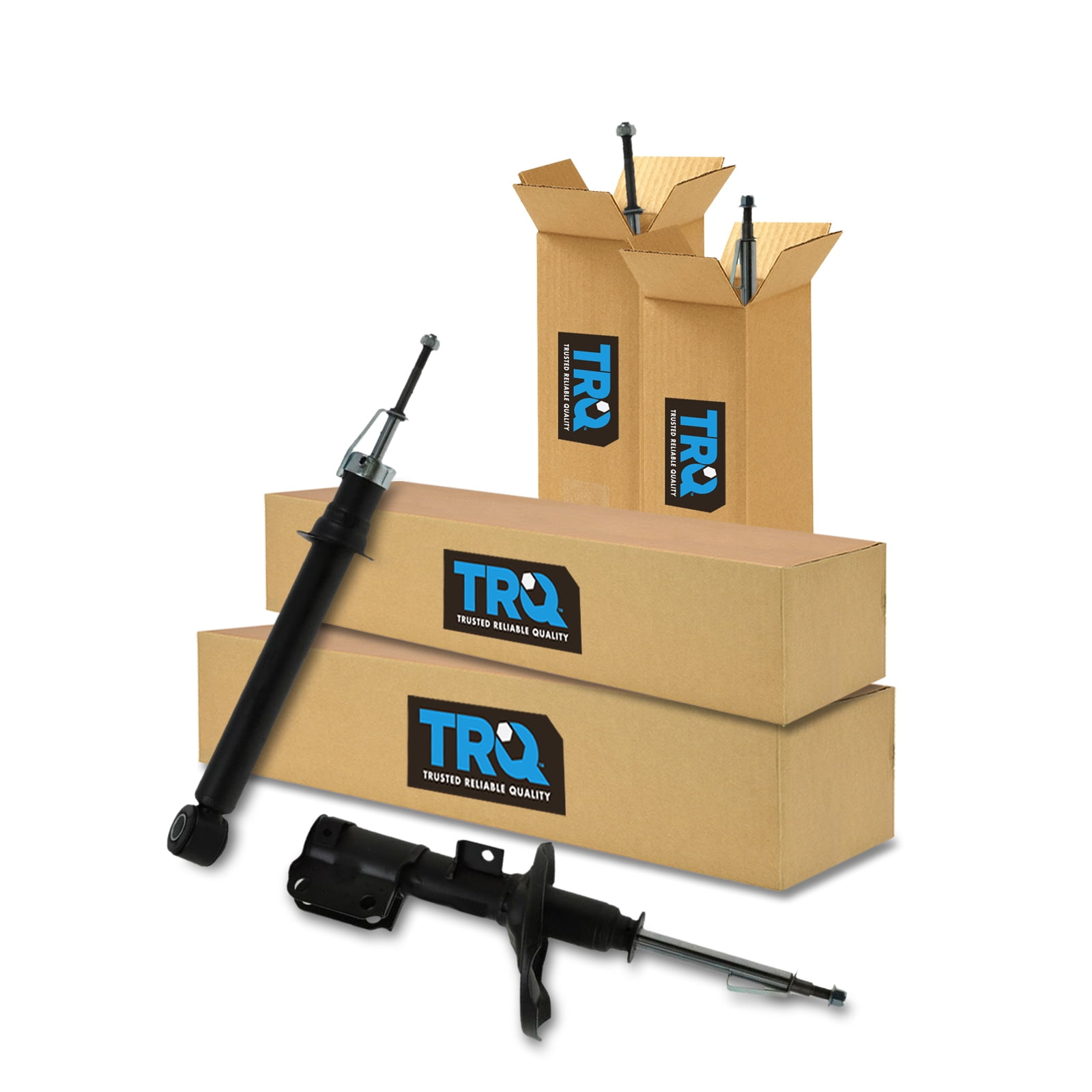 TRQ Front and Rear Shock & Strut Kit Shock Absorber Strut Assembly Fits ...