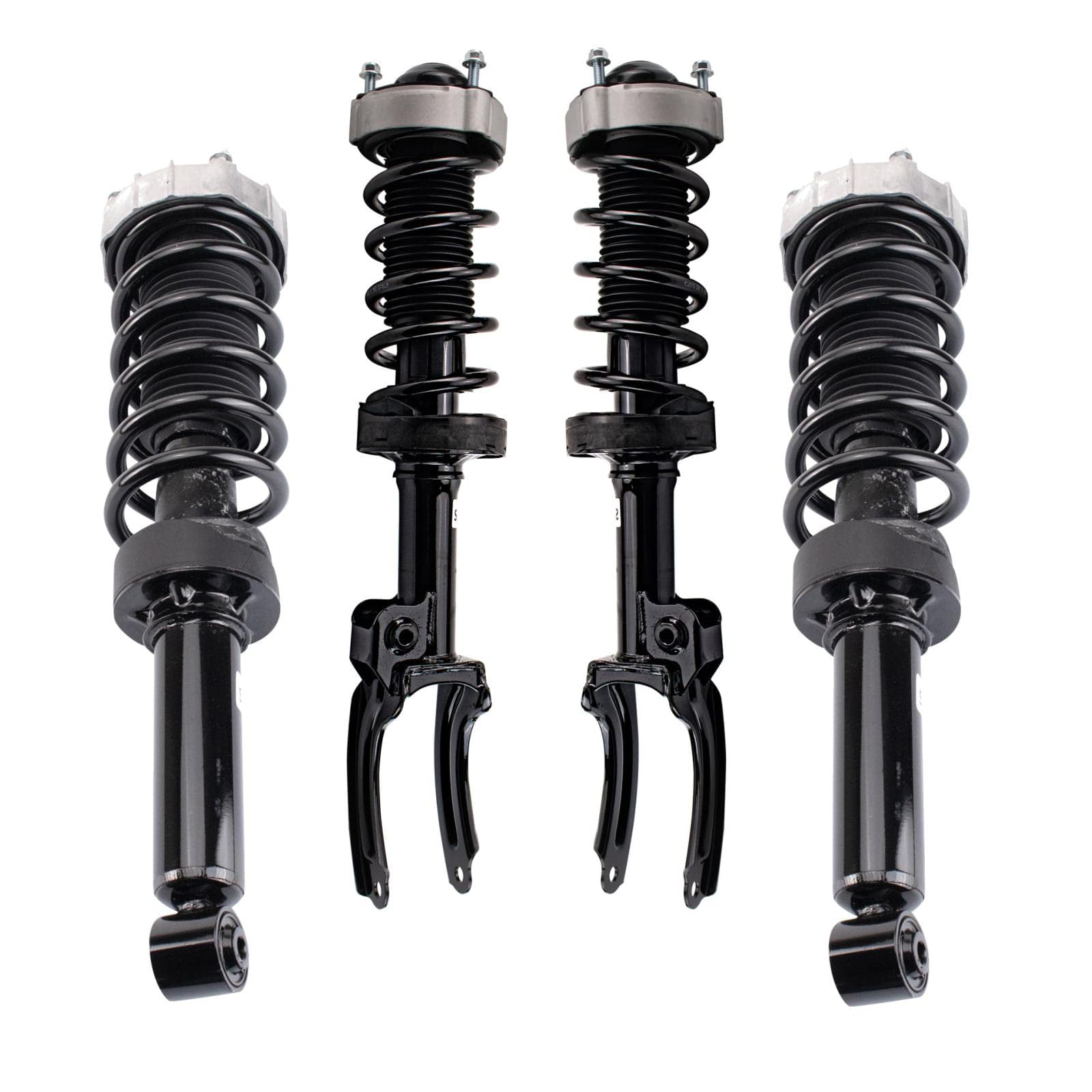 TRQ Front and Rear Strut & Coil Spring Assembly Set Driver & Passenger ...