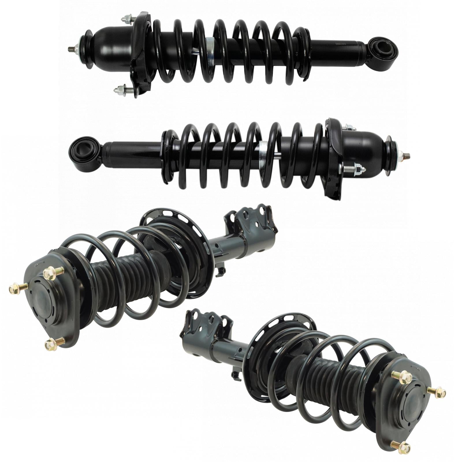 TRQ Front and Rear Strut & Coil Spring Assembly Set Driver & Passenger ...