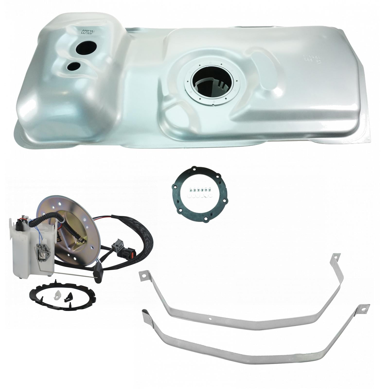 TRQ Fuel Tank & Strap Kit 15.7 Gallon for 01-04 Ford Mustang FKA39511 ...