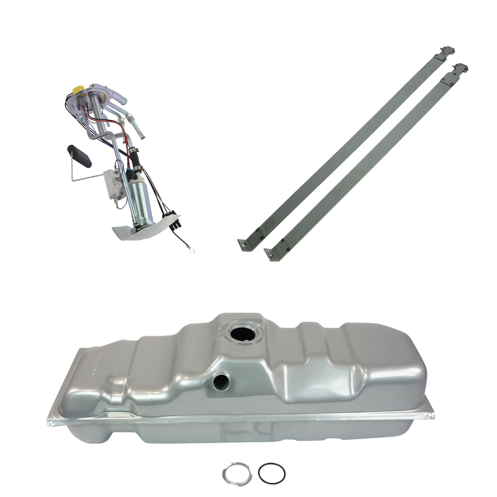 TRQ Fuel Tank with Straps & Electric Fuel Pump/Sending Unit Kit 25 ...