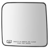 TRQ Heated Mirror Glass w Backing Plate RH Right for Jeep Wrangler ...