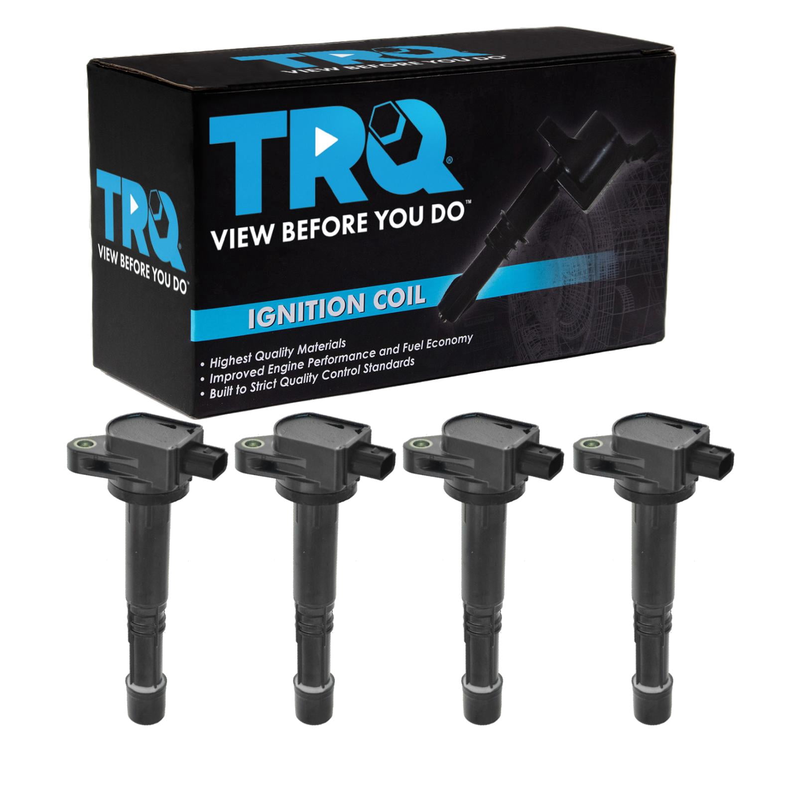 TRQ Ignition Coil Pack Set of 4 for Honda ILX Civic Crosstour Accord CR ...