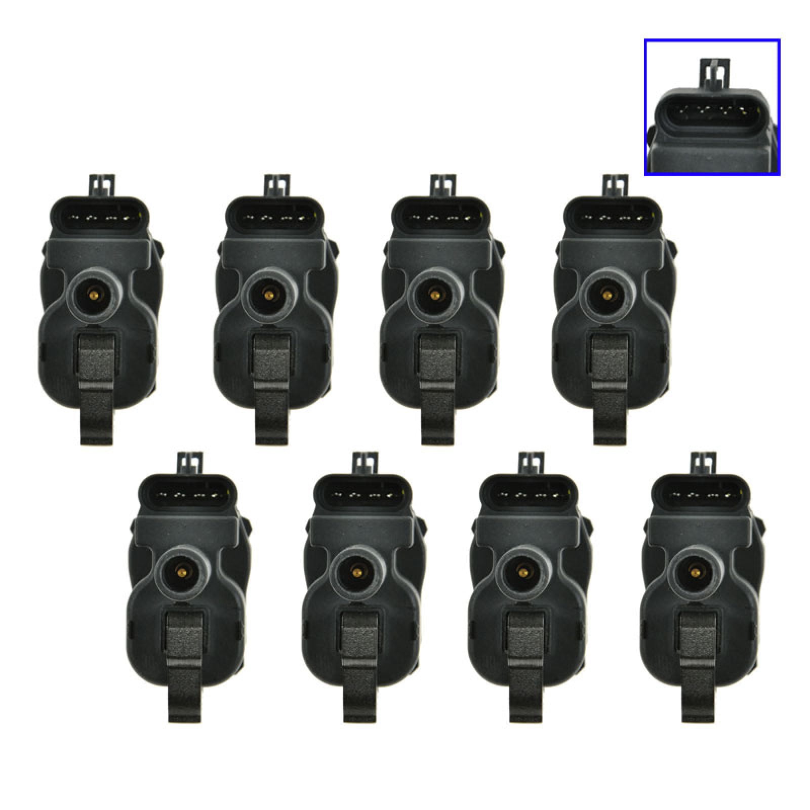 TRQ Ignition Coil Set of 8, Engine Car Kit for Pontiac, Chevy, GMC ...