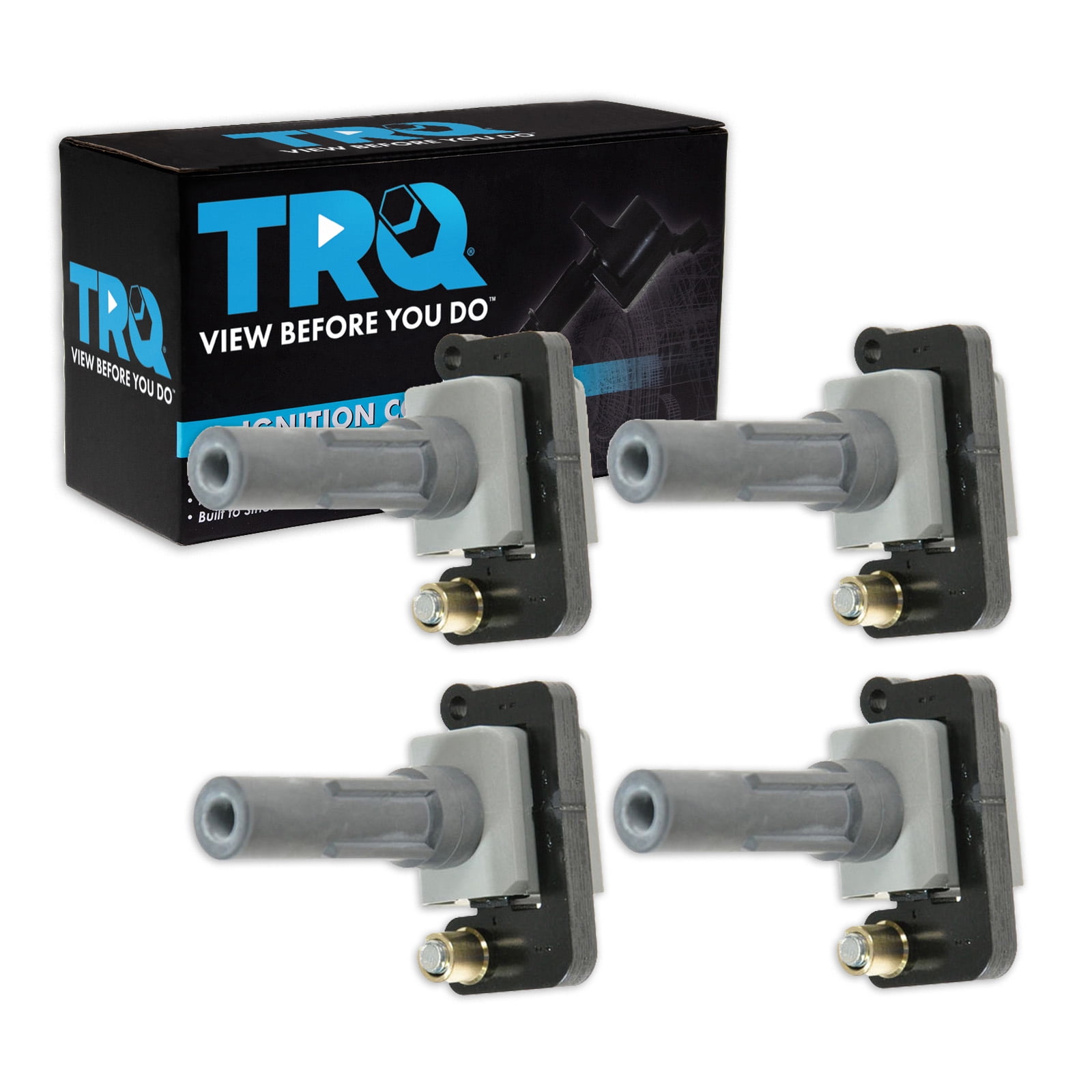 TRQ Ignition Coil Set of 4 Kit for Subaru Impreza Legacy Forester Baja ...