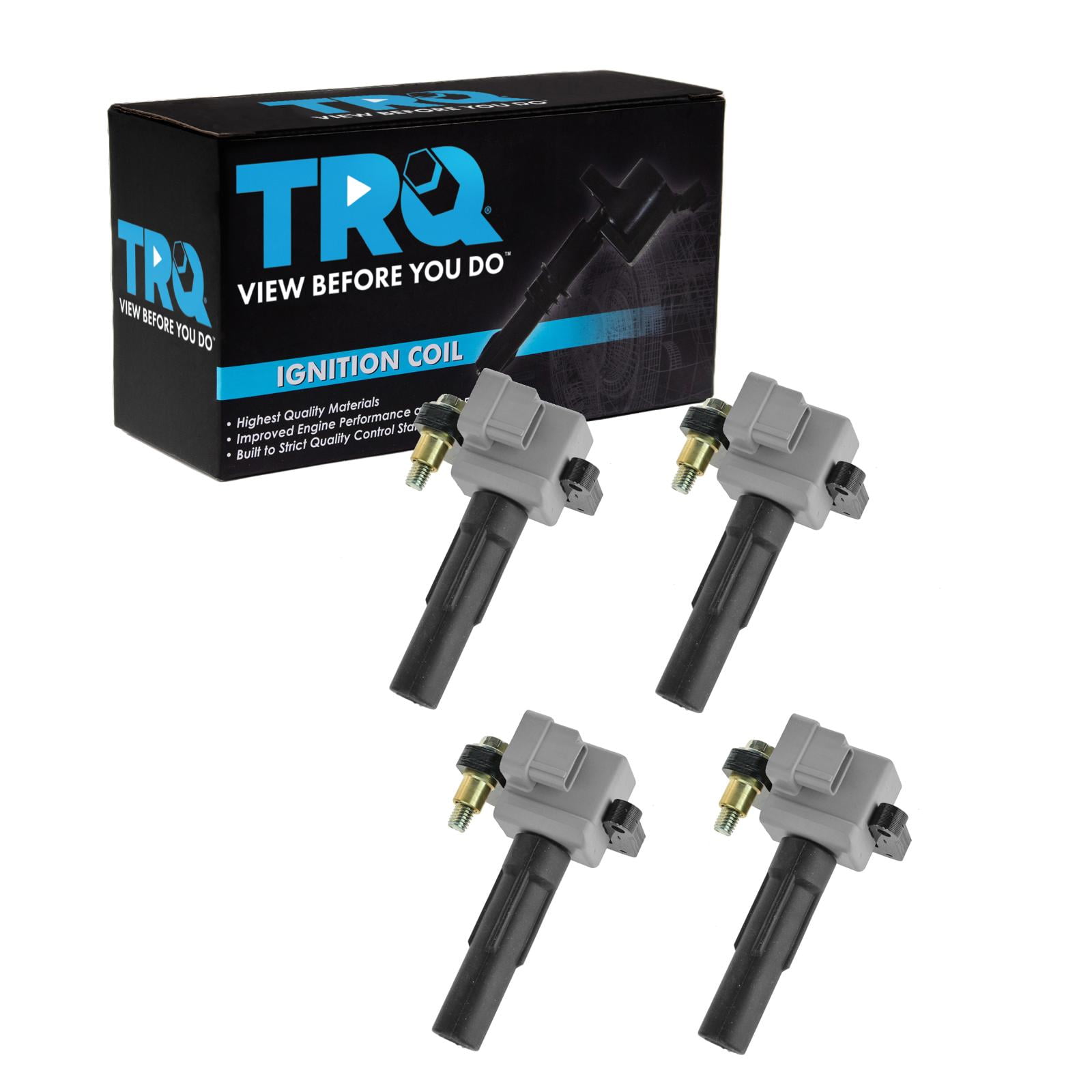 TRQ Ignition Coils Kit Set of 4 for 04-05 Subaru Impreza WRX Saab 9-2X ...