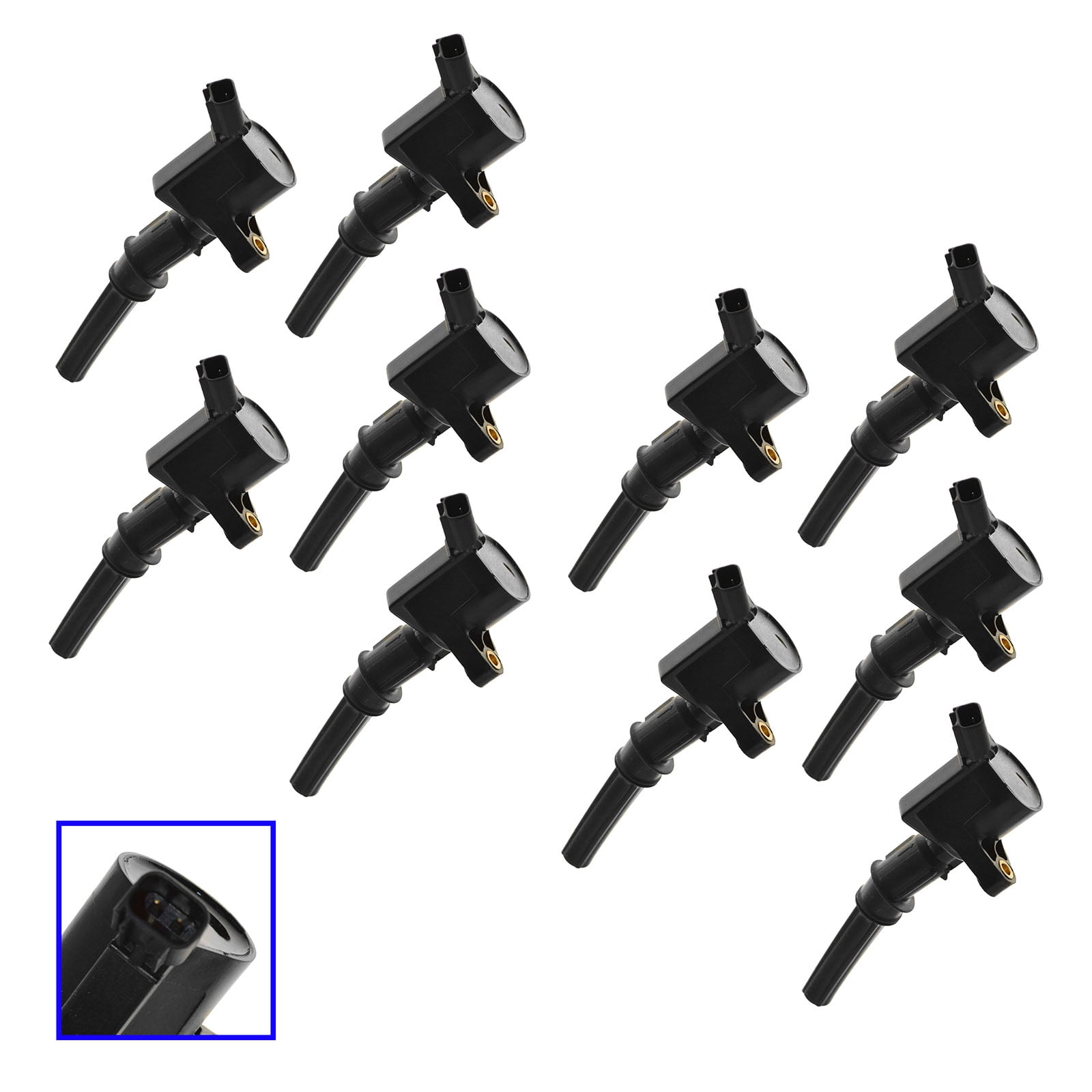 TRQ Ignition Coils Kit Set of 10 for Ford Econoline Super Duty Truck 6 ...