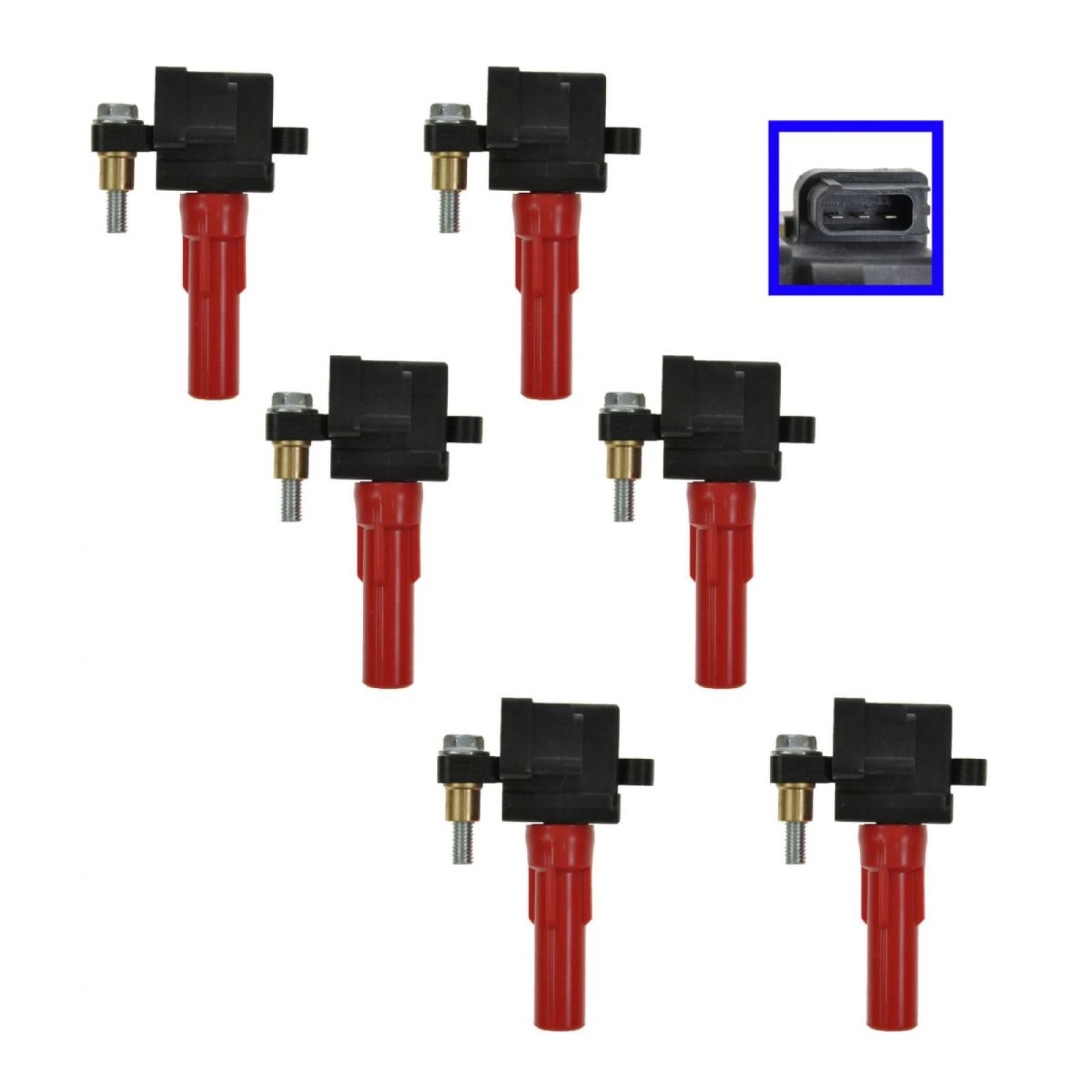 TRQ Ignition Coils Kit Set of 6 for Subaru Outback Legacy Tribeca w/ 3 ...