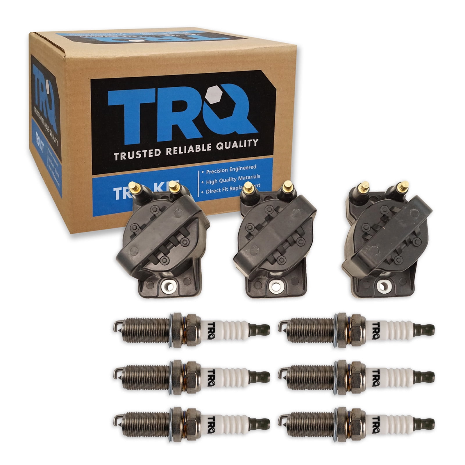 TRQ Ignition Coils & Spark Plugs Fits 86-88 Buick 86-88 Oldsmobile 87 ...