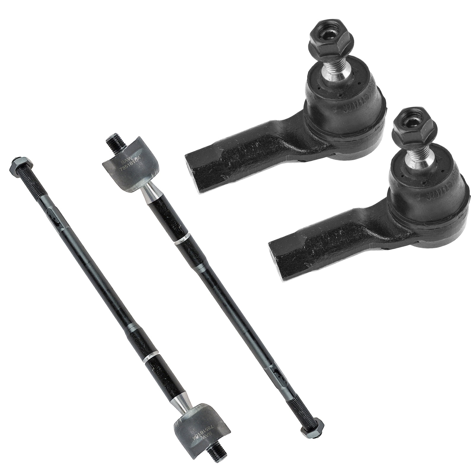 TRQ Inner & Outer Tie Rod End Front LH RH Set for Mitsubishi Lancer ...