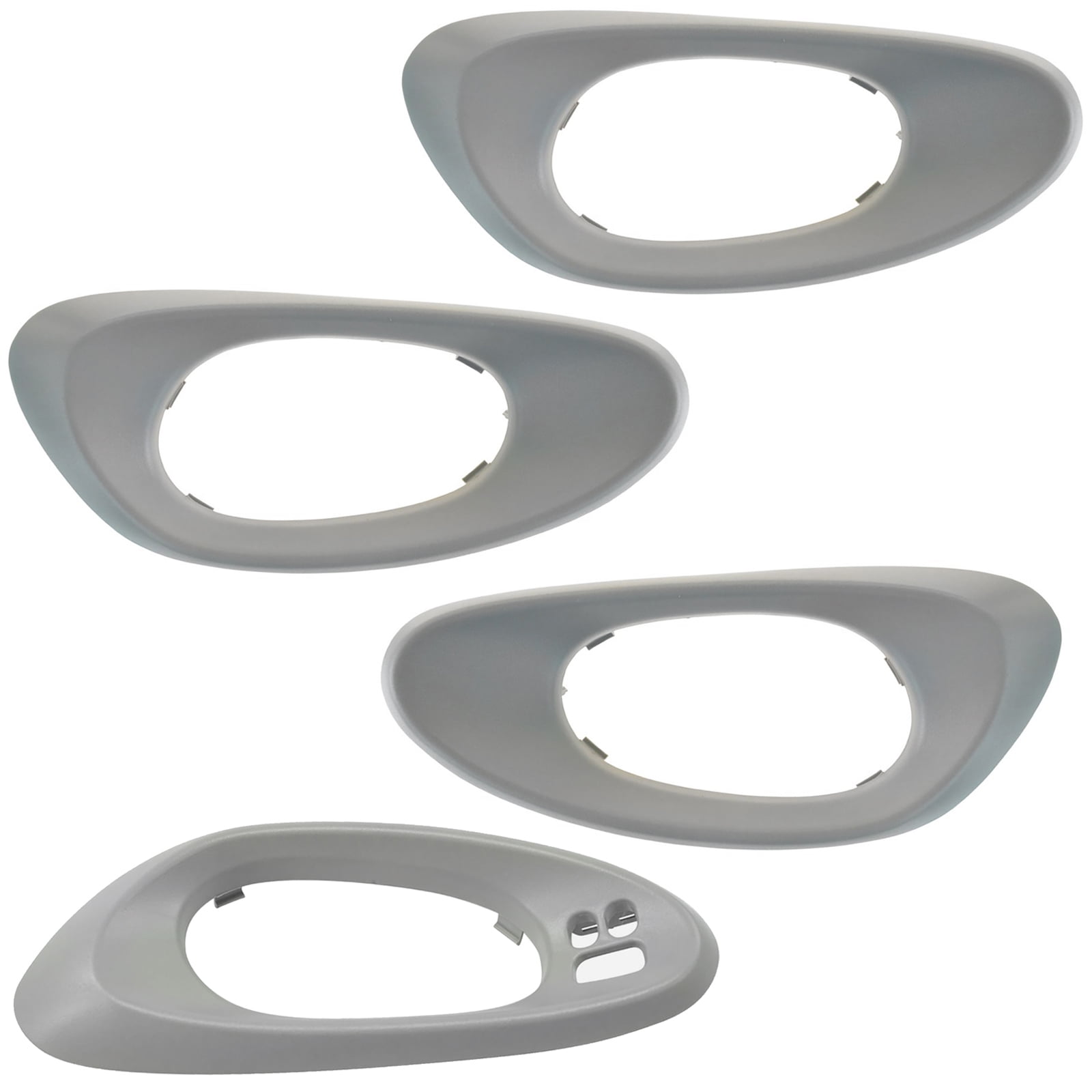 TRQ Inside Door Handle Bezel Textured Gray Front & Rear Set of 4 for ...