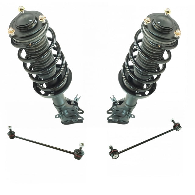 TRQ Loaded Complete Strut Spring Assembly & Sway Bar Link Kit for Honda ...