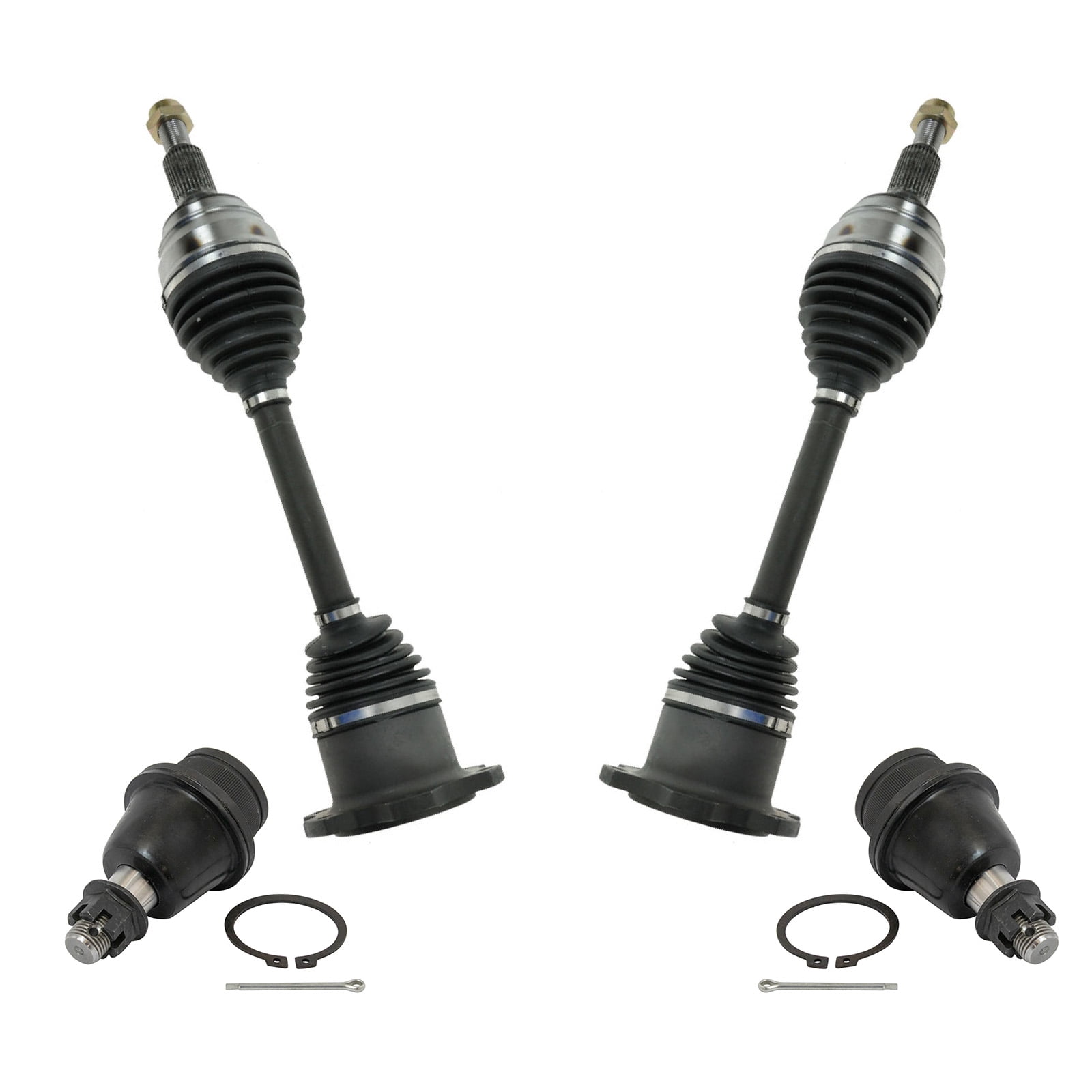 TRQ Lower Ball Joints CV Axles Fits 07-16 Avalanche Silverado Suburban ...