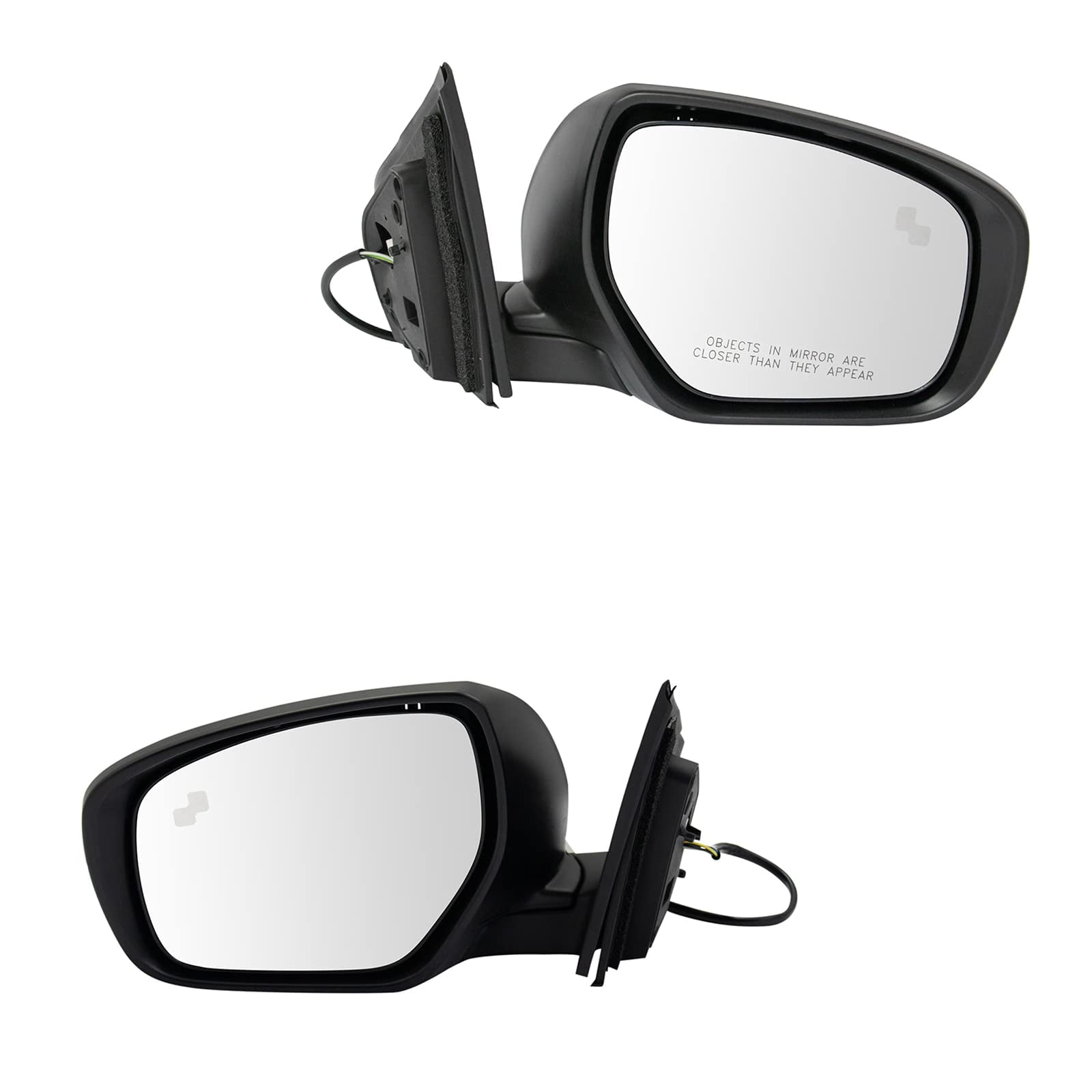 TRQ Mirror Power Heated Blind Spot Detection Auto Tilt Paint to Match ...
