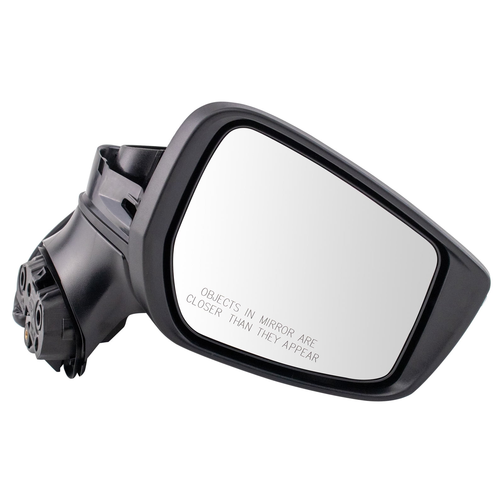 TRQ Passenger Side Power Heated Mirror Smooth Black Paint to Match Fits ...