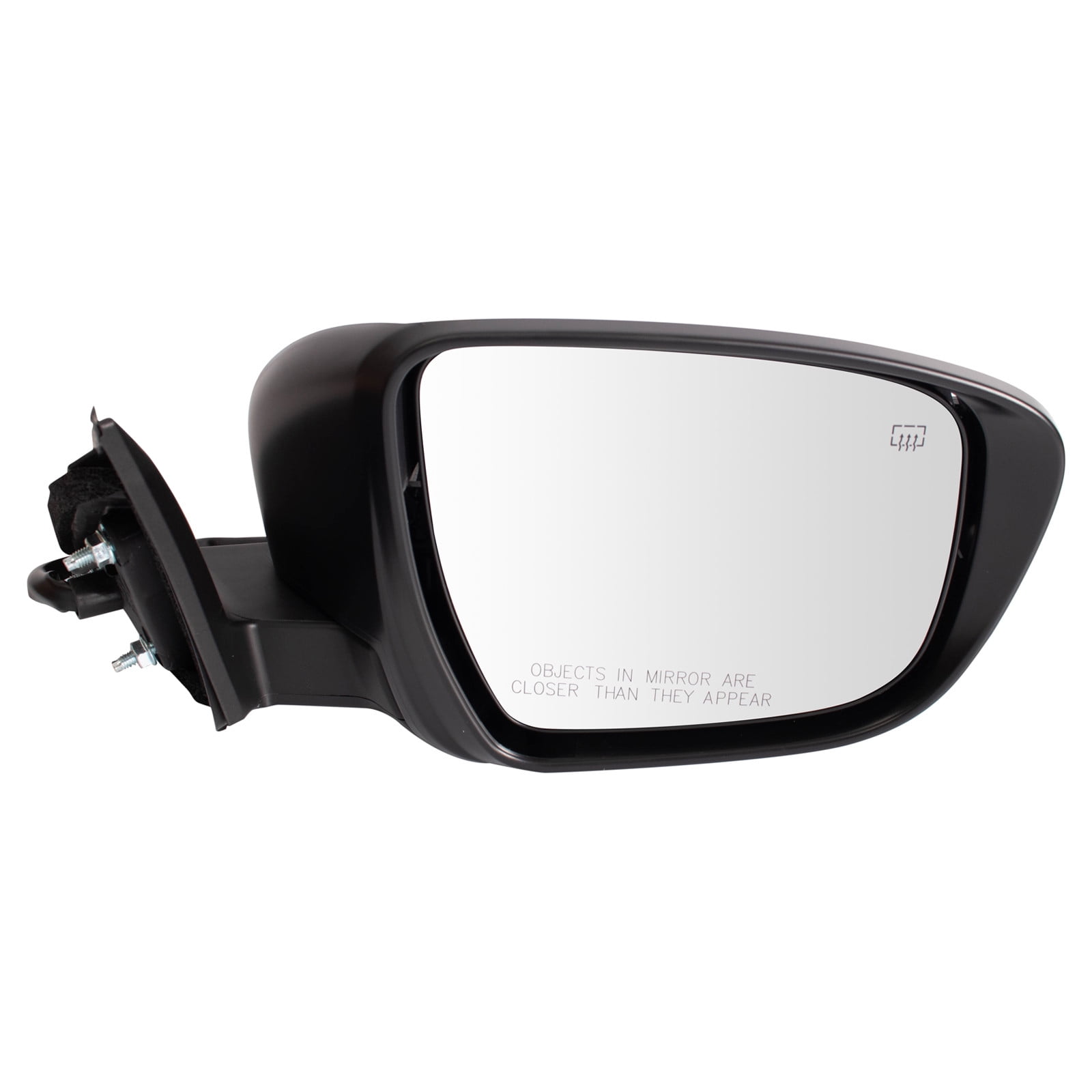 TRQ Passenger Side Power Heated Mirror with Turn Signal Textured Black ...