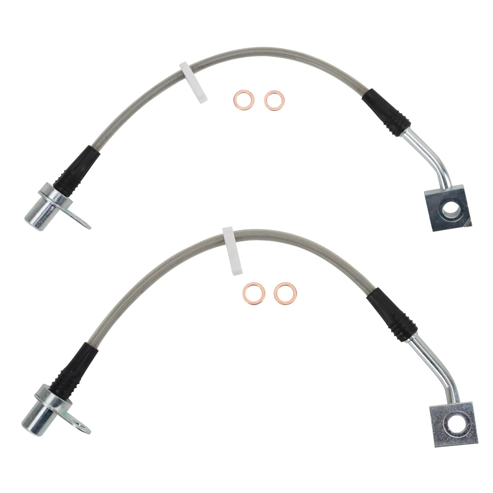 TRQ Performance Front Brake Hose Set BLA63330 Fits Select 2011-2018 Ram ...