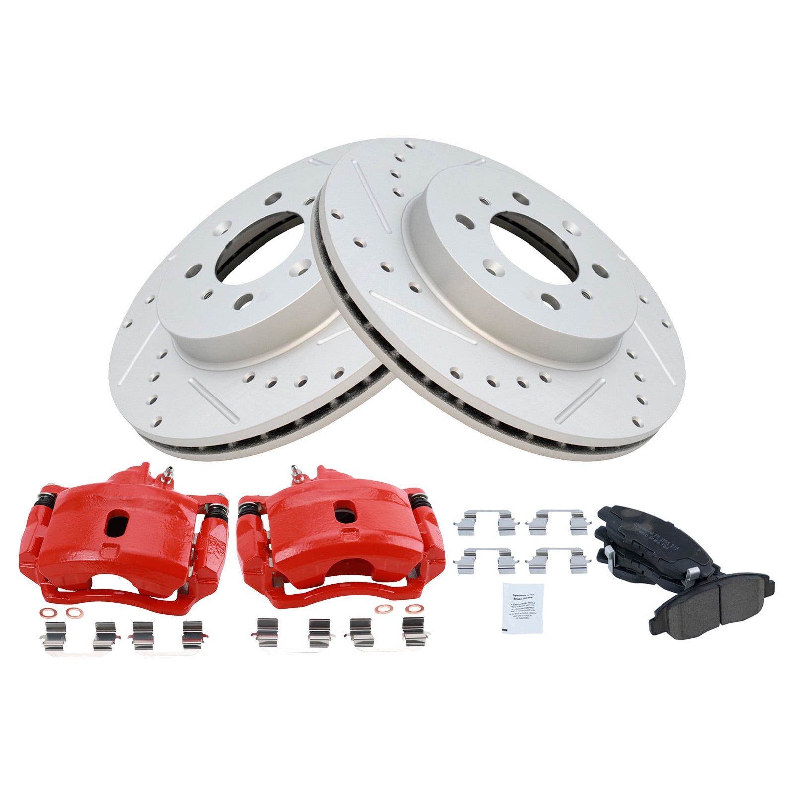 TRQ Performance Front Brake Pad & Rotor Kit BKA33521 Fits Select 1996 ...