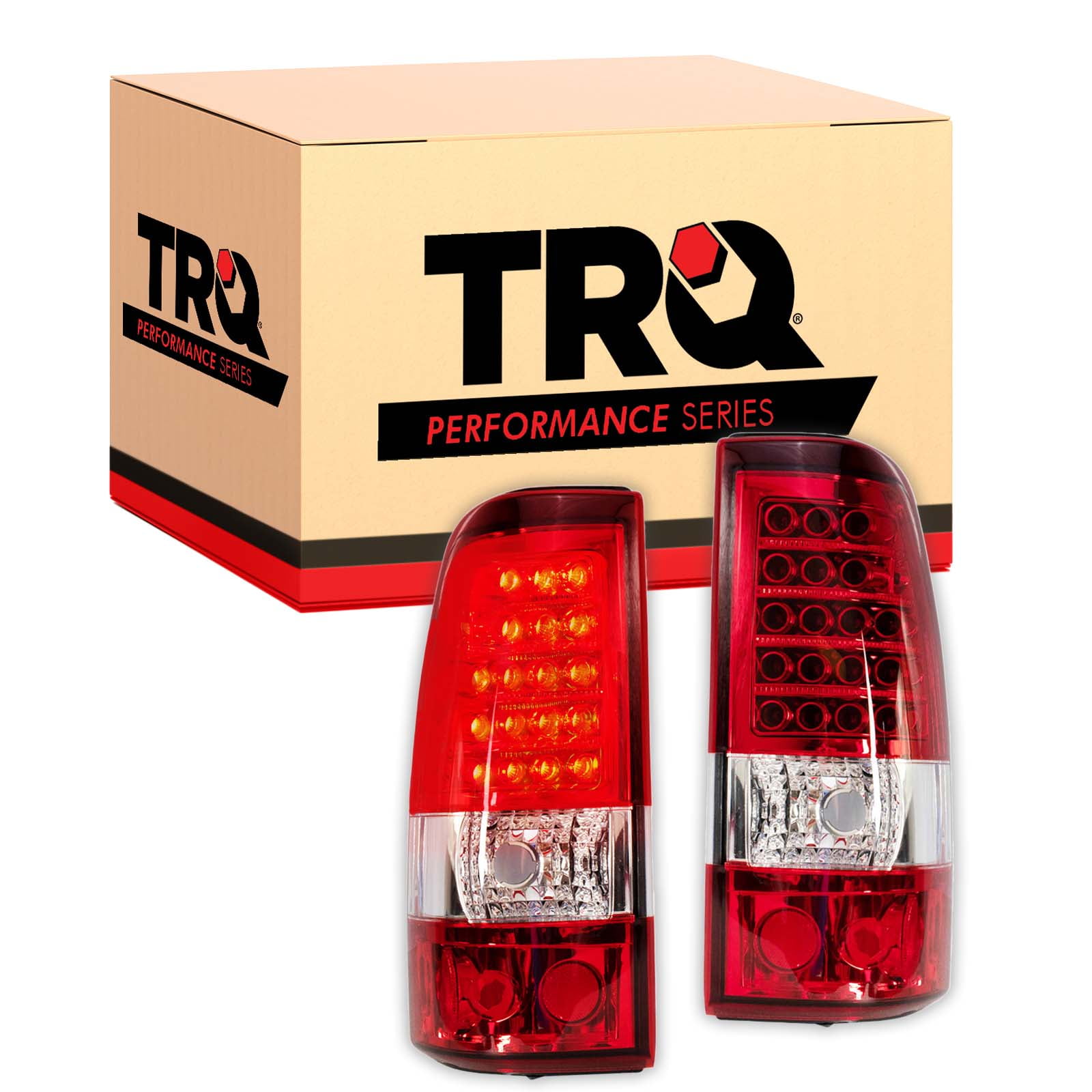 TRQ Performance LED Tail Light Red & Clear Lens for Chevrolet Truck New ...