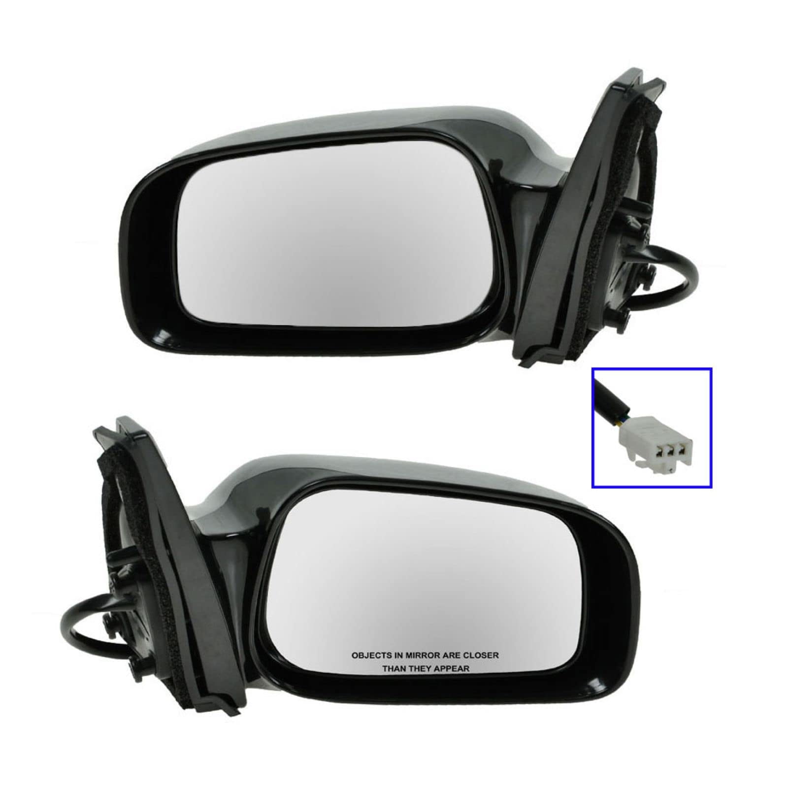 TRQ Power Side View Mirrors Left & Right Pair Set NEW for 03-08 Matrix ...