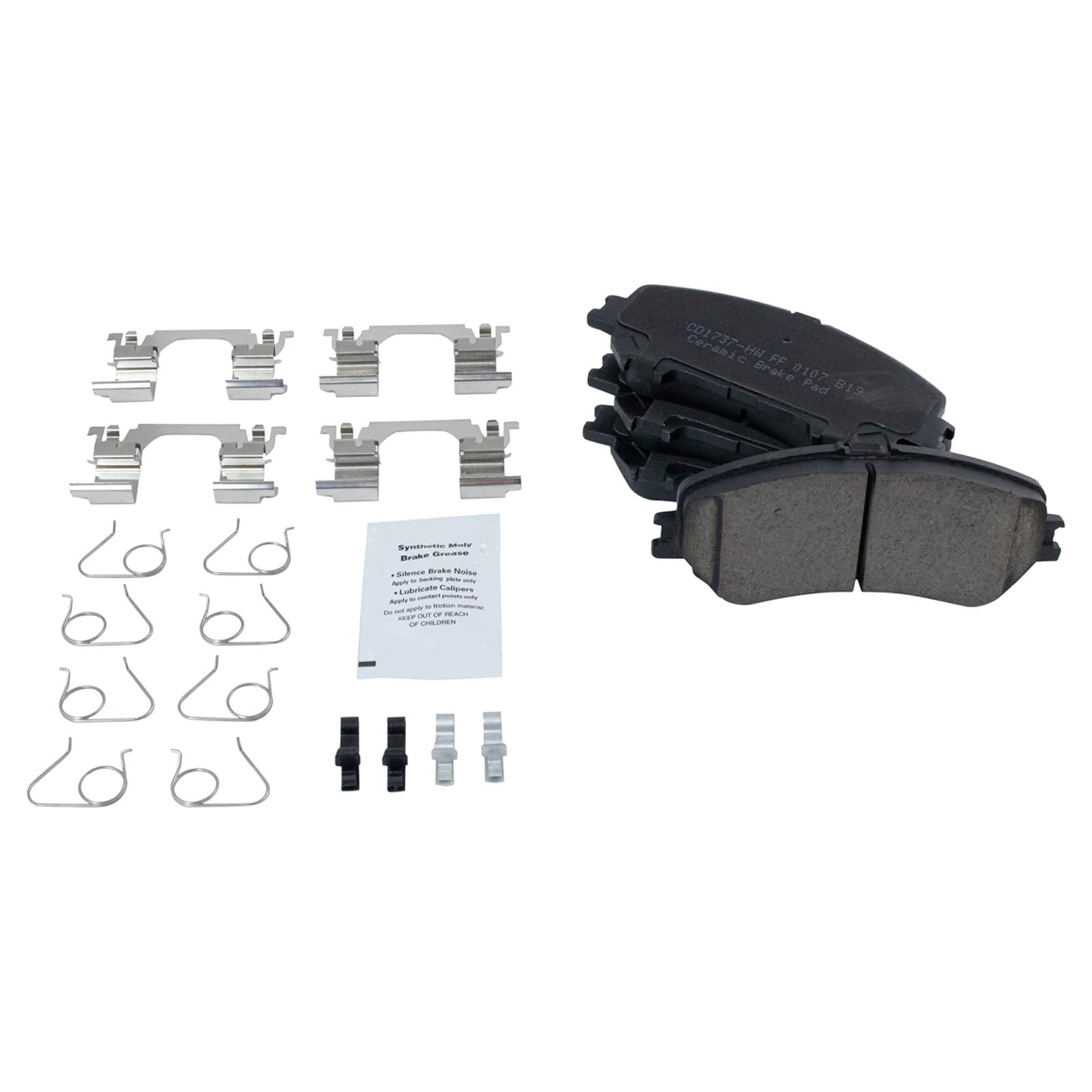 TRQ Premium Posi Ceramic Brake Pad Front Set for Nissan Rogue Brand New ...