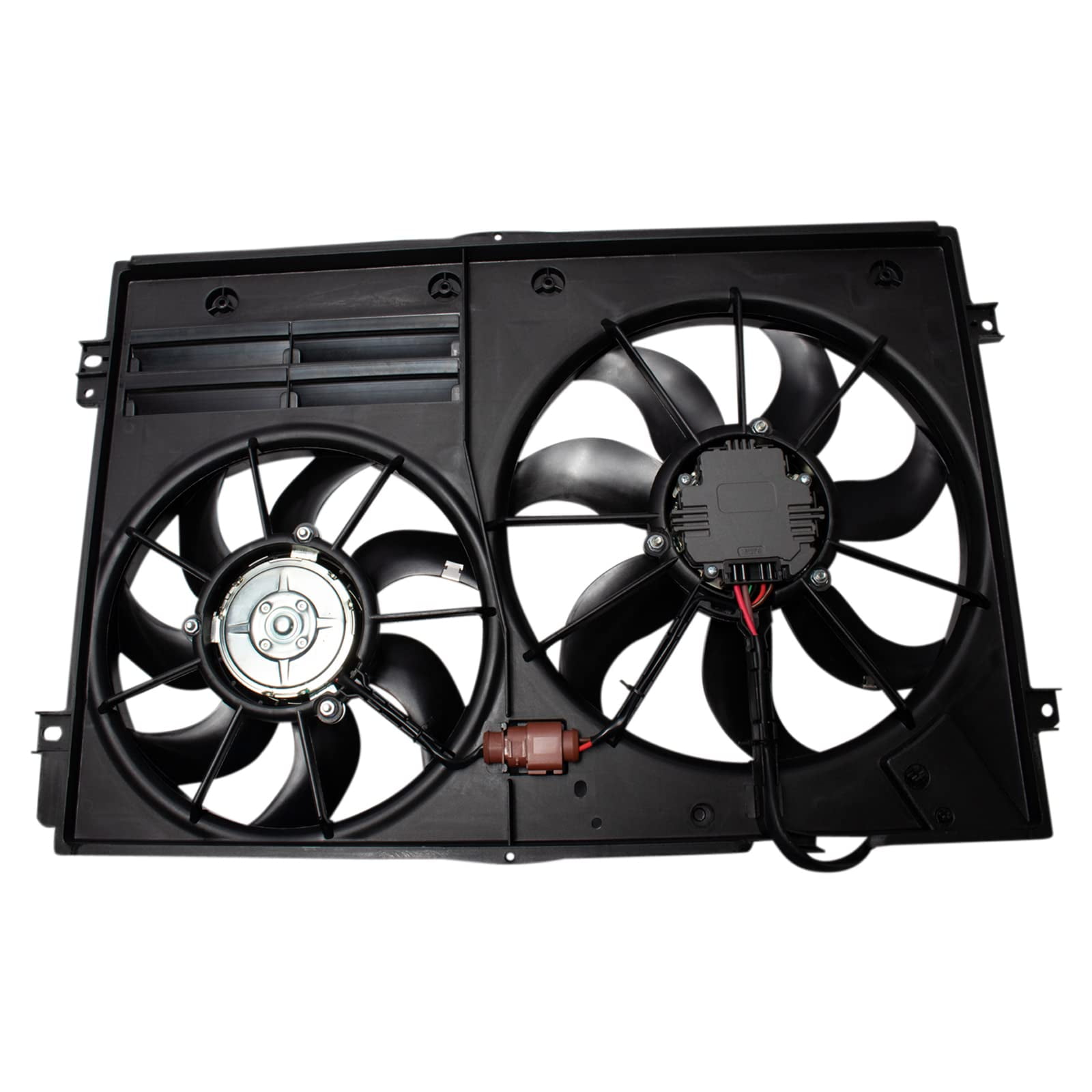 TRQ Radiator Cooling Dual Fan Assembly for A3 TT Jetta Passat Eos ...