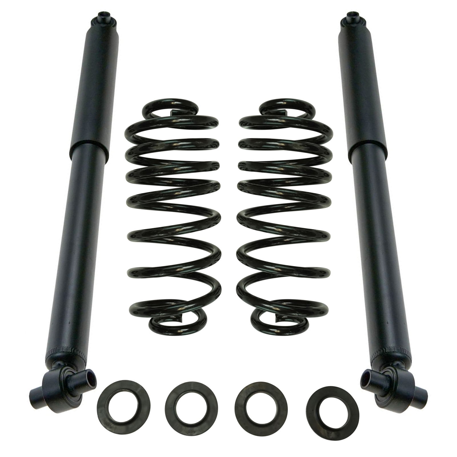 TRQ Rear Air to Coil Spring Shock Suspension Kit for Buick Chevy GMC ...