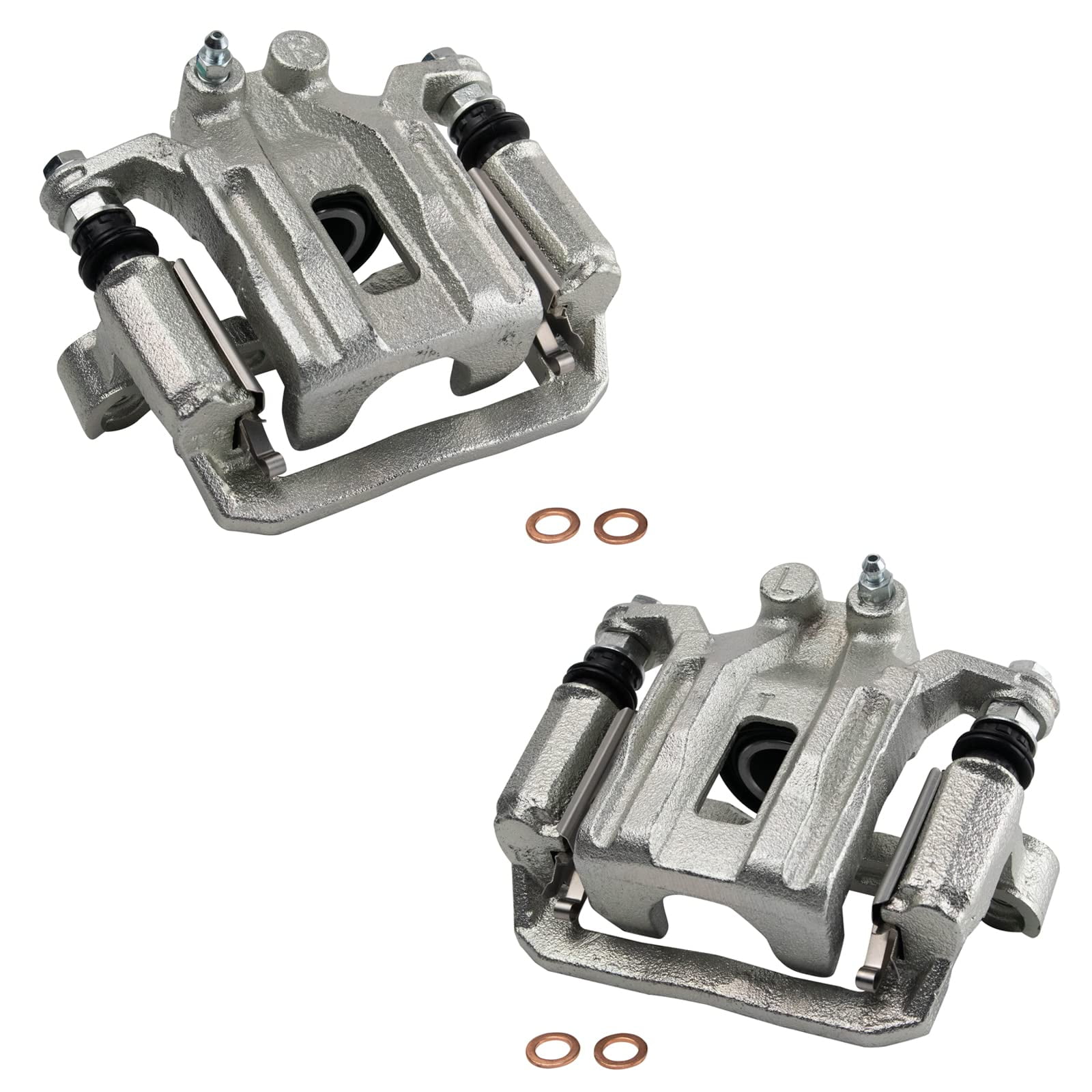 TRQ Rear Brake Caliper Set Compatible with 2005-2021 Nissan Frontier ...