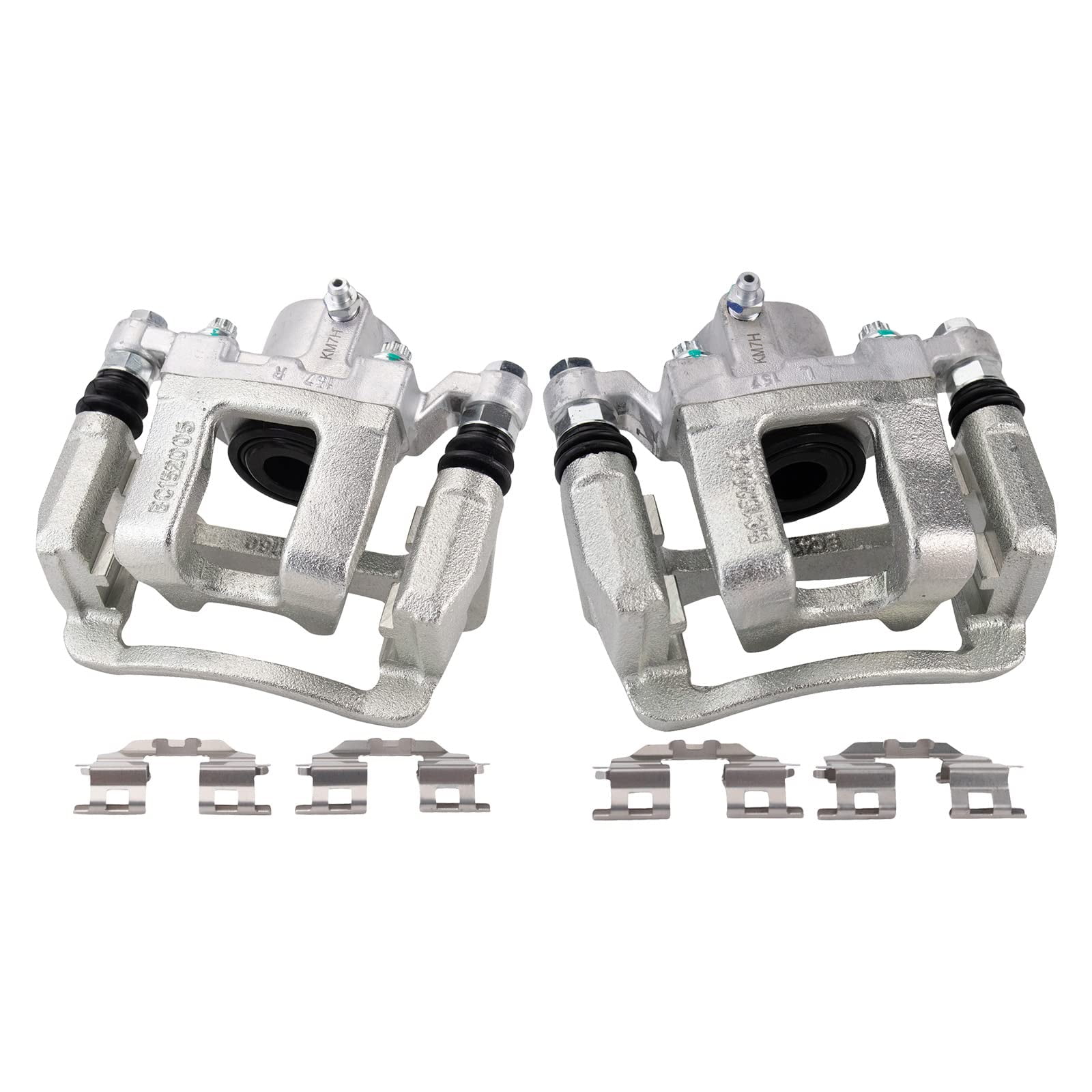 TRQ Rear Brake Caliper Set Compatible with 2011-2015 Hyundai Sonata Kia ...