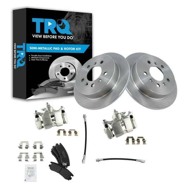 TRQ Rear Brake Pad & Rotor Kit BKA29490 Fits Select 2006-2010 Chevrolet ...