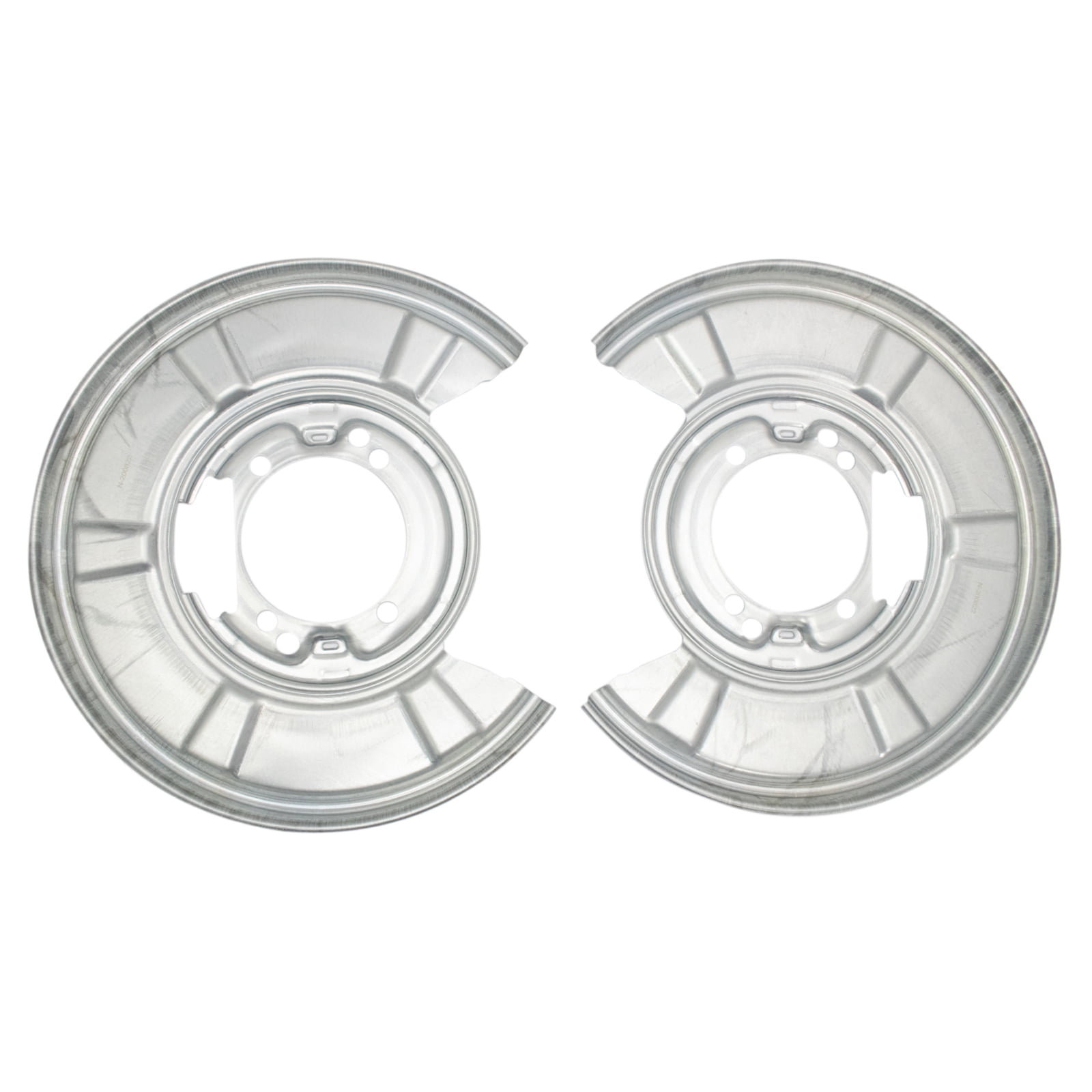 TRQ Rear Brake Rotor Backing Plate Dust Shield Set Direct Fit for ...
