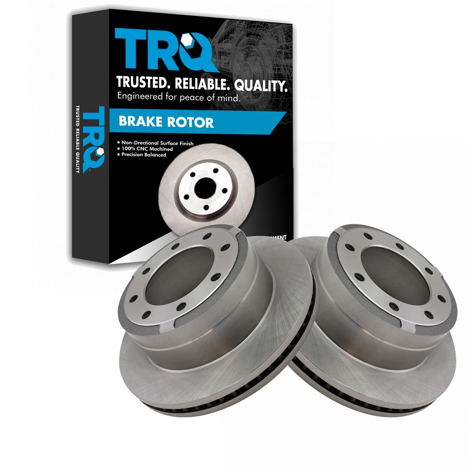 TRQ Rear Brake Rotors Set Vented Fits Select 2013-2022 Ford F-250 Super ...
