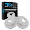 TRQ Rear Brake Rotors Set Vented Premium G-Coated Fits Select 2007-2010 ...