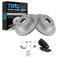 TRQ Rear Ceramic Brake Pad & G-Coated Rotor Kit Fits Select Cadillac ...