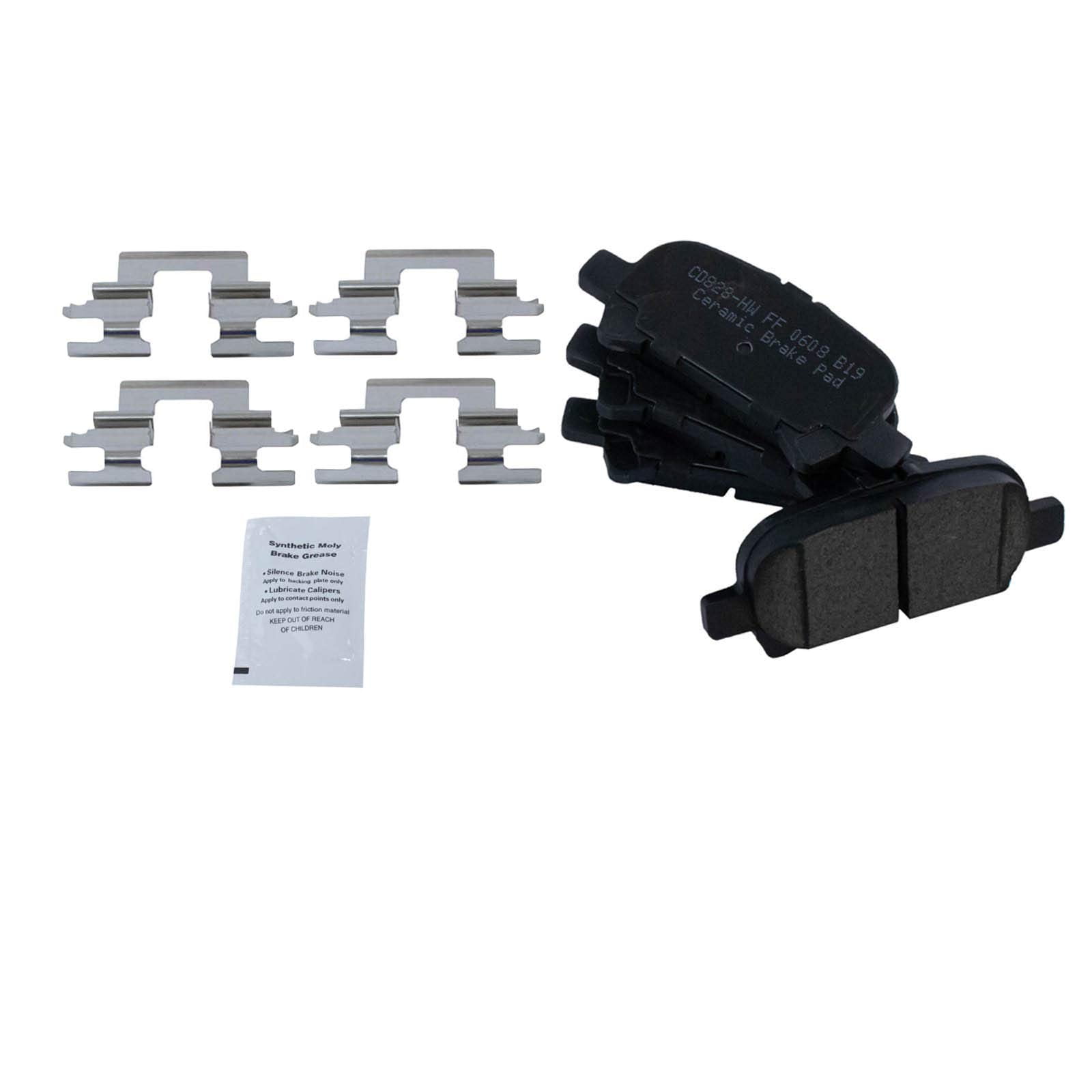 TRQ Rear Ceramic Brake Pad LH & RH Set Kit for Toyota Avalon Camry ...