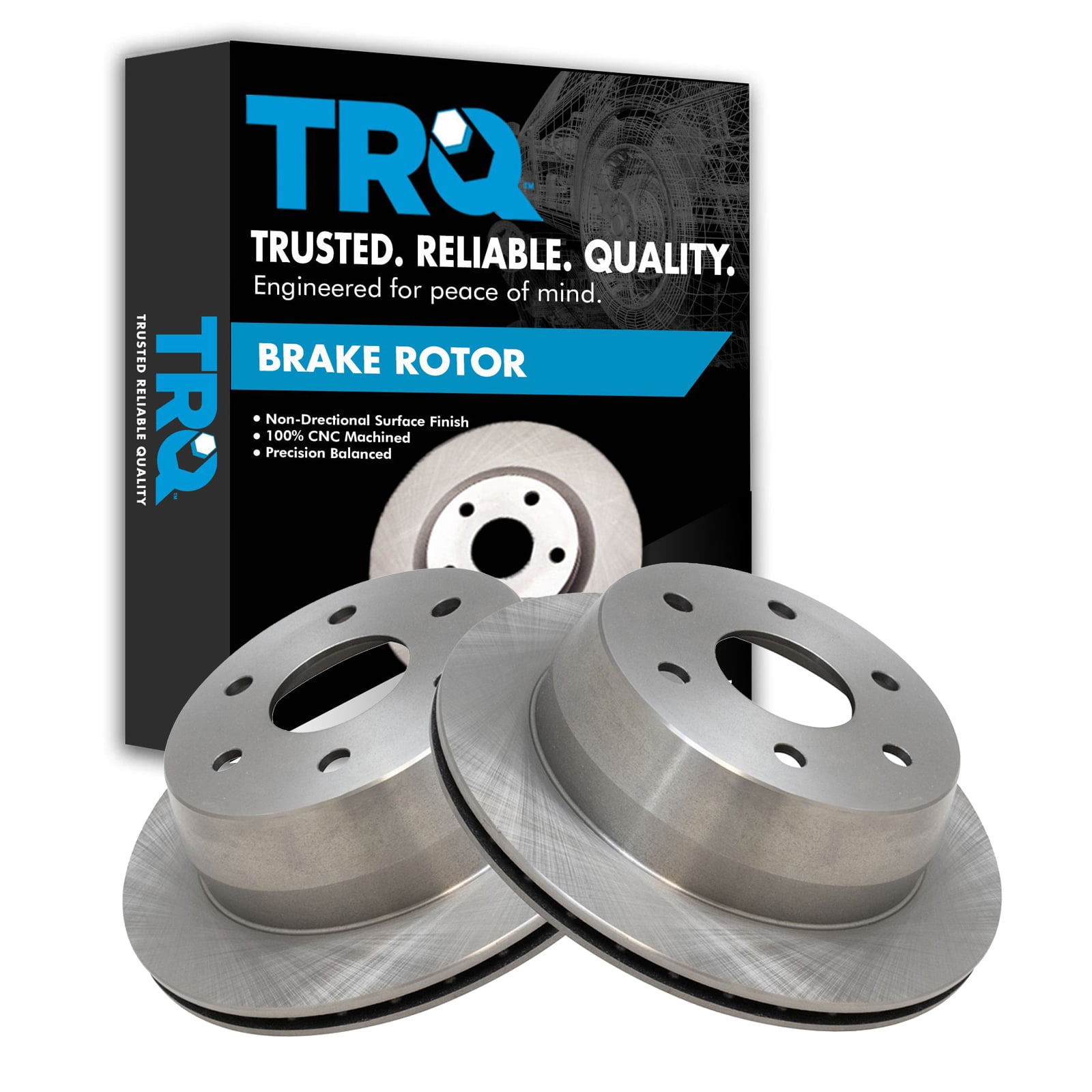 TRQ Rear Disc Brake Rotor Pair Set for Astro / Avalanche 1500 ...