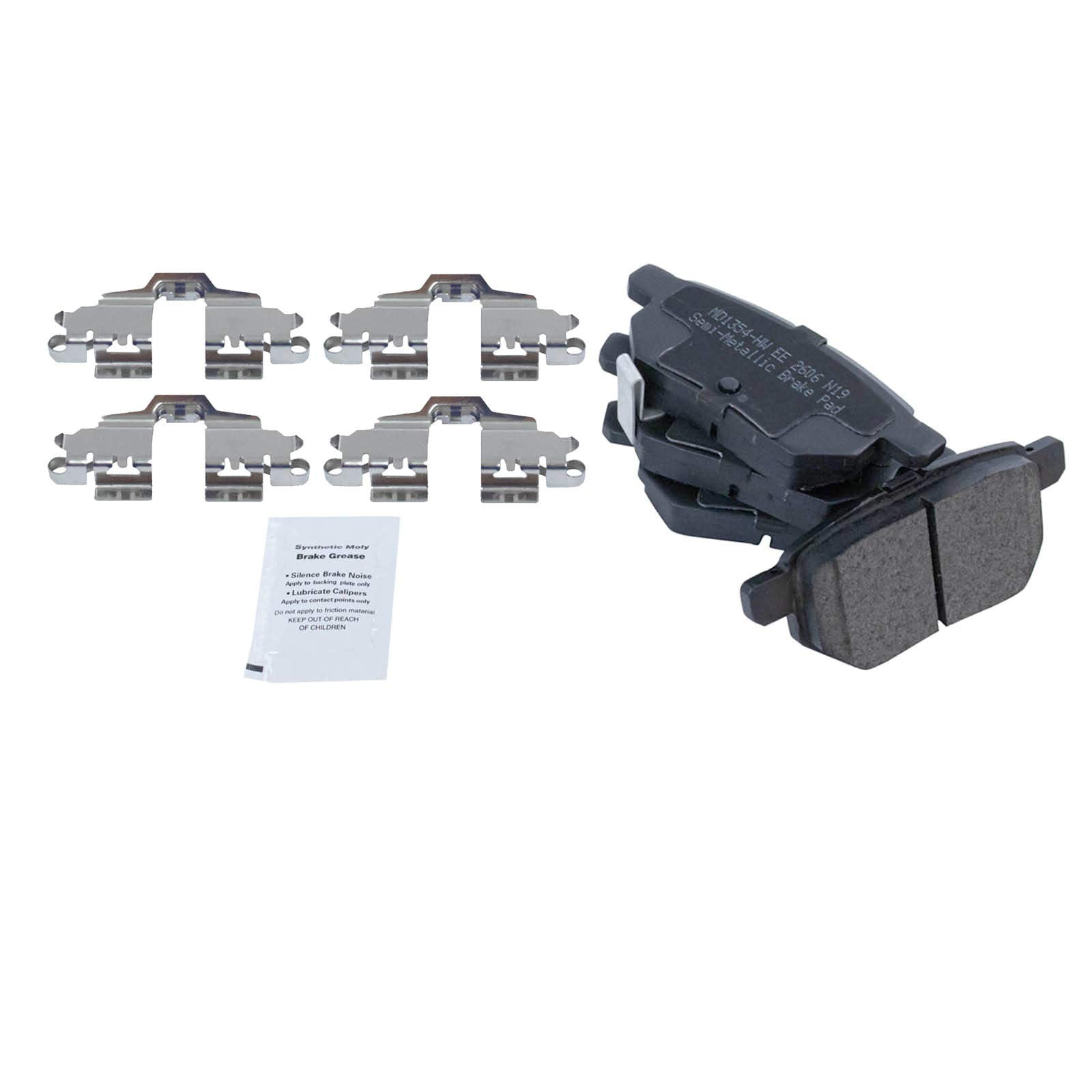 TRQ Rear Metallic Brake Pad LH & RH Set Kit for Vibe Matrix tC XB ...