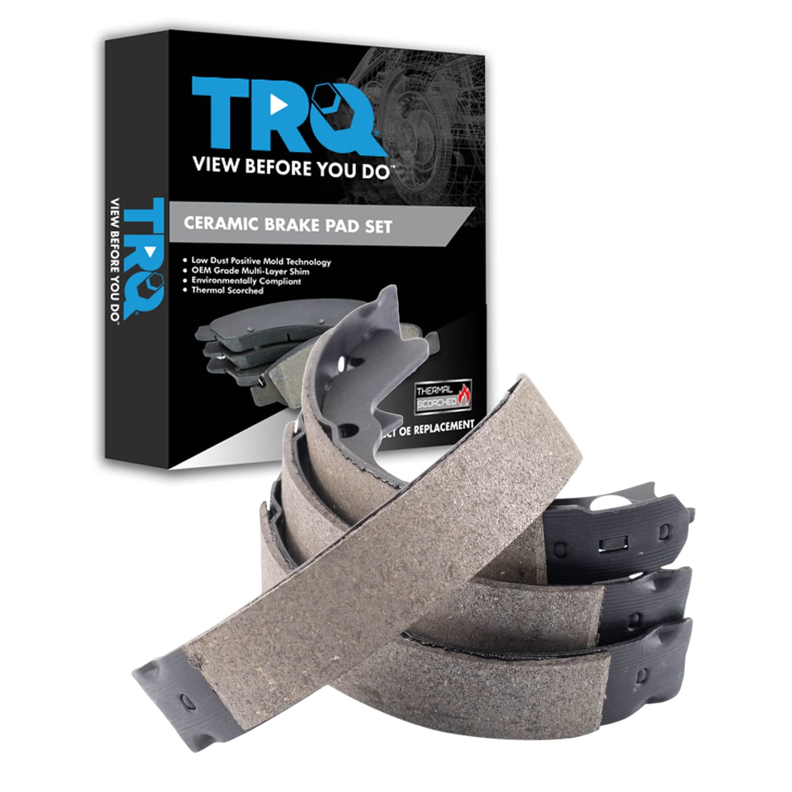 TRQ Rear Parking Brake Shoe Set Fits Select 1998-2007 Subaru Forester ...