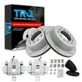 TRQ Rear Performance Brake Pad & Rotor Kit Brake Caliper Brake Pads ...