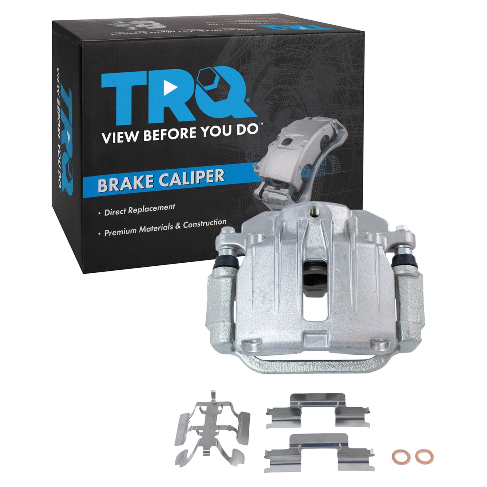 TRQ Rear Right Brake Caliper w/Bracket Passenger Side Compatible with ...
