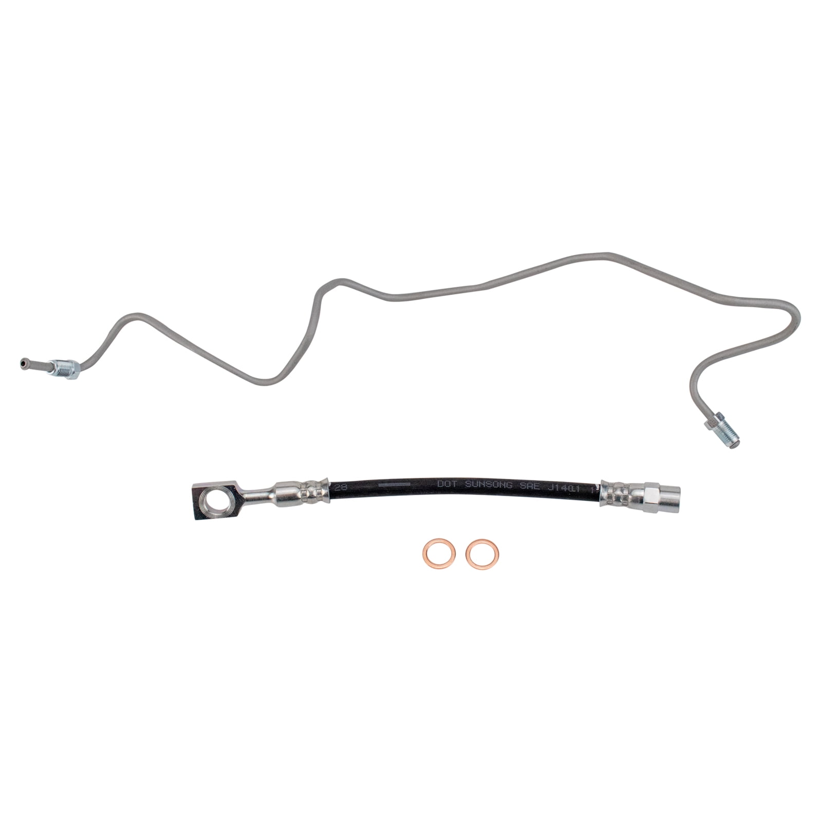 TRQ Rear Right Outer Brake Hose BLA62339 Fits Select 1998-2010 ...