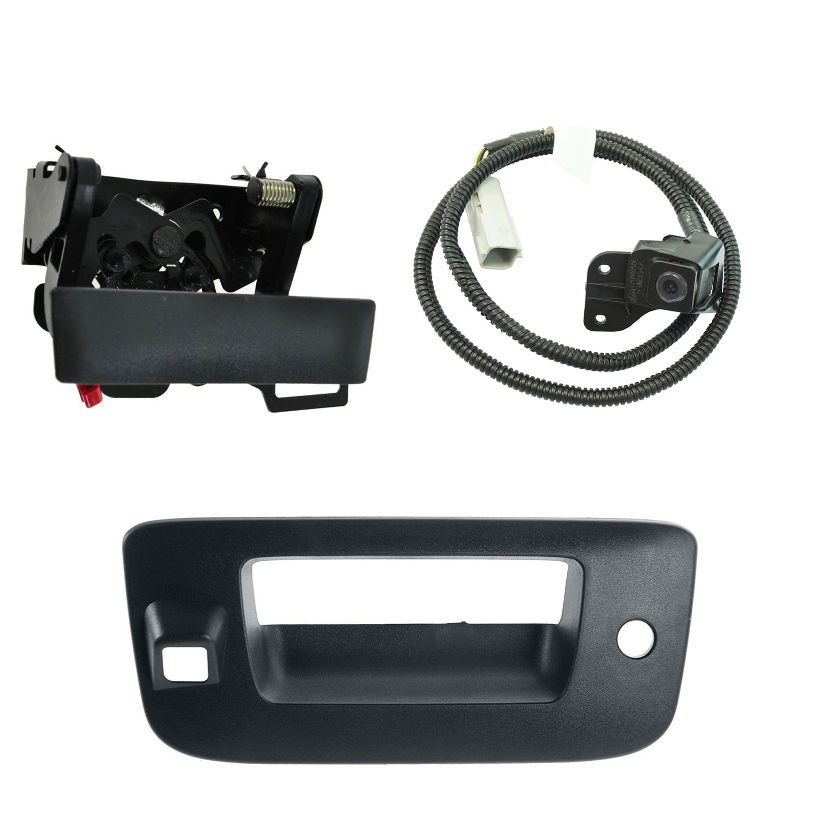 TRQ Rear View Camera w/ Tailgate Handle & Bezel Kit for Sierra ...