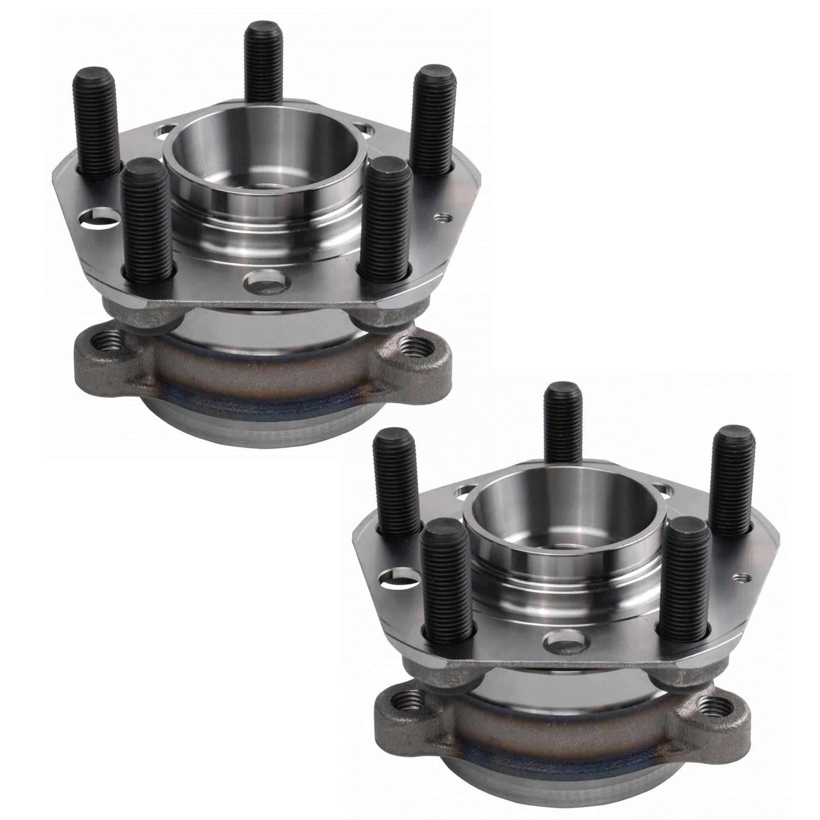 TRQ Rear Wheel Bearing & Hub Assembly Set LH & RH Sides for Tesla Model ...